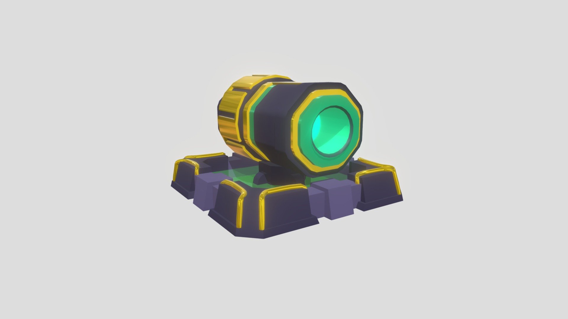cannon 20 lvl clash of clans - 3D model by gr0uwi42 [c8e791a] - Sketchfab