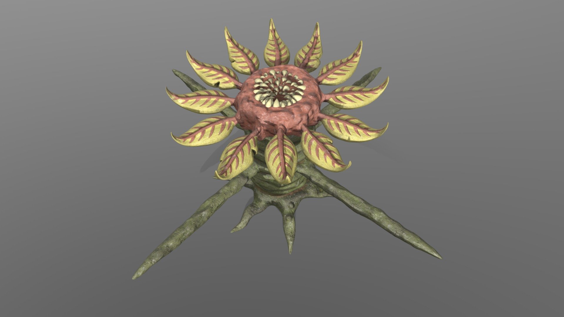 Tentacle Plant Monster - 3D model by EmelieHassel [c8e8349] - Sketchfab