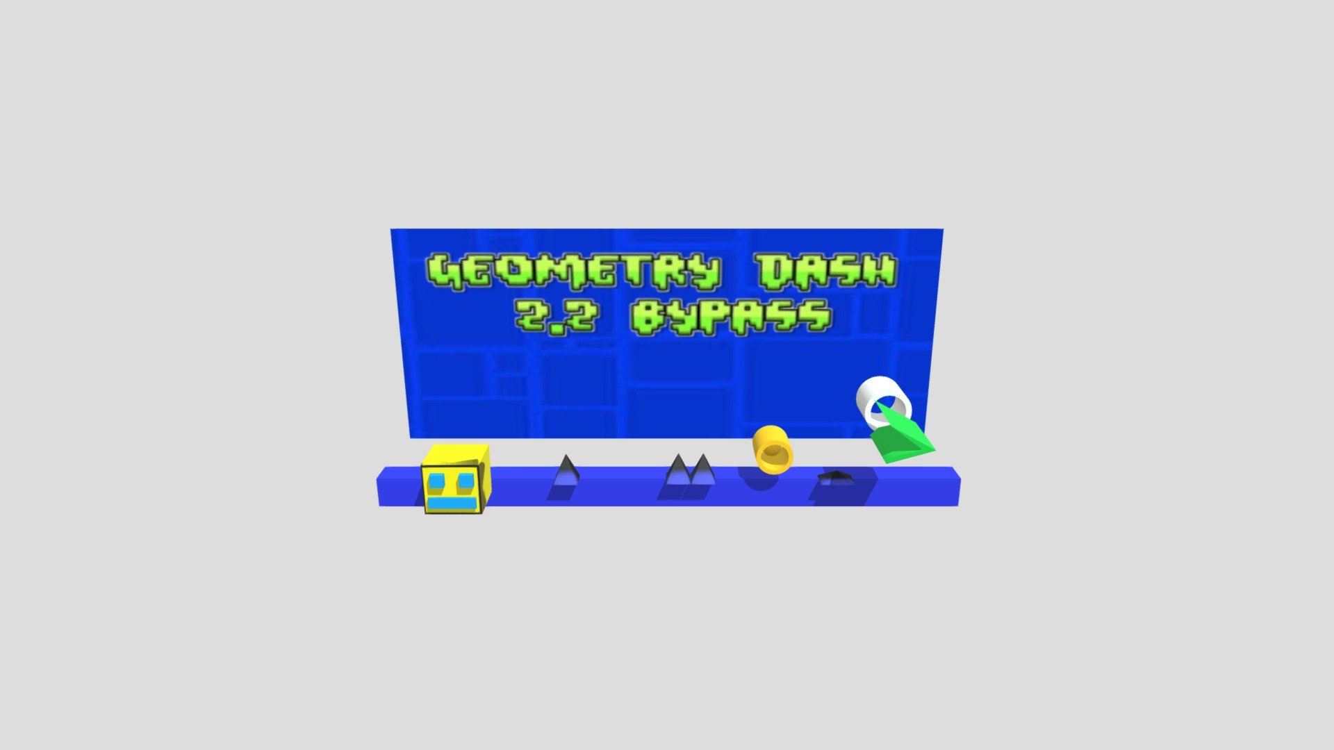 Geometry Dash Set Download Free 3d Model By Memegod444444 [c8f0aa6] Sketchfab