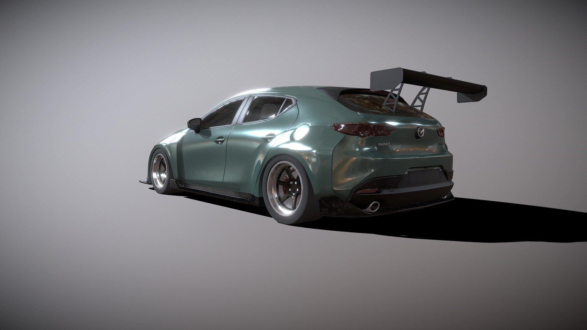 Mazda 3 TCR - 3D model by 3D TJ (@3D_TJ) [c8f1277] - Sketchfab
