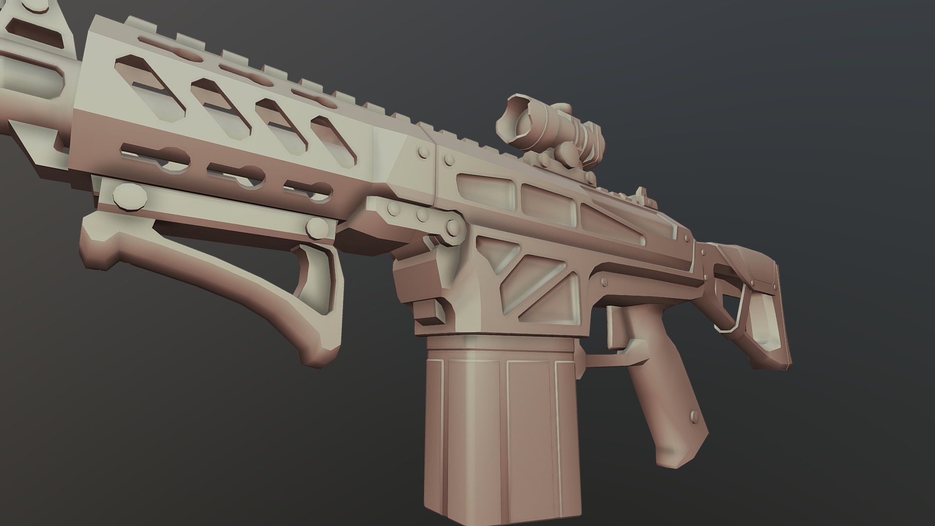 Assault rifle 3D model (WIP) - Buy Royalty Free 3D model by ArvisMag ...