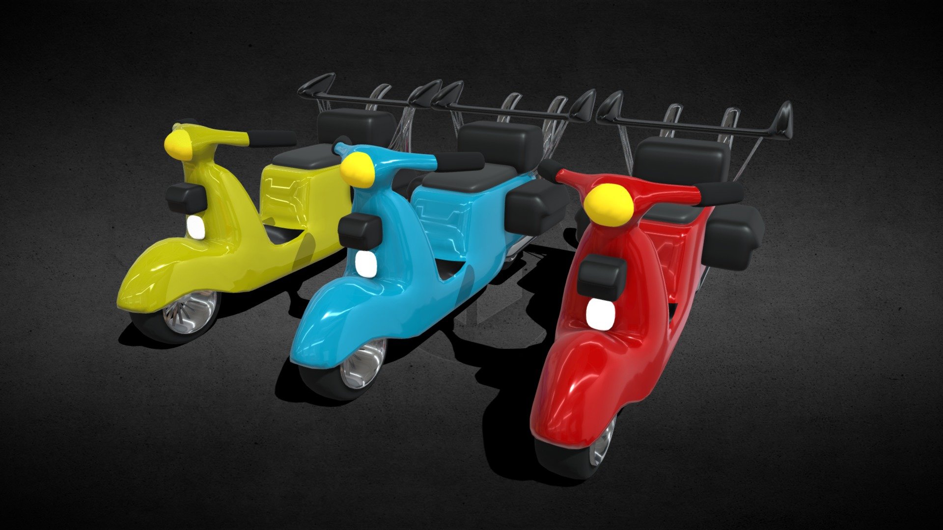Modified Motorcycle (Modifiyeli Motor) - 3D model by Emre Kurtaran ...