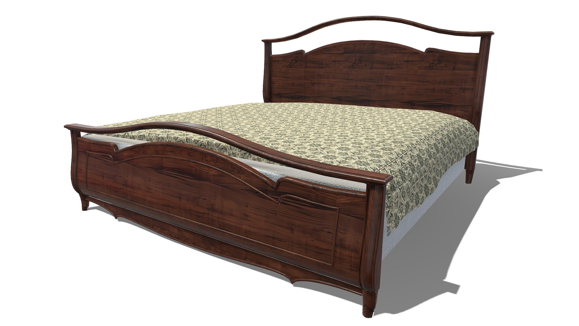 Simple Wooden Bed - Buy Royalty Free 3D model by Studio Lab (@studiolab ...
