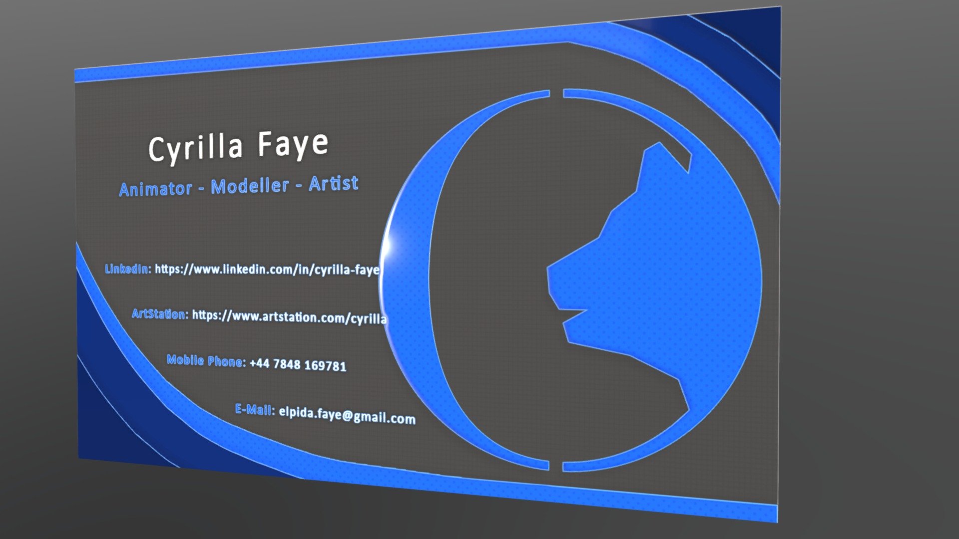 Business Card - 3D model by cyrilla [c8f654c] - Sketchfab