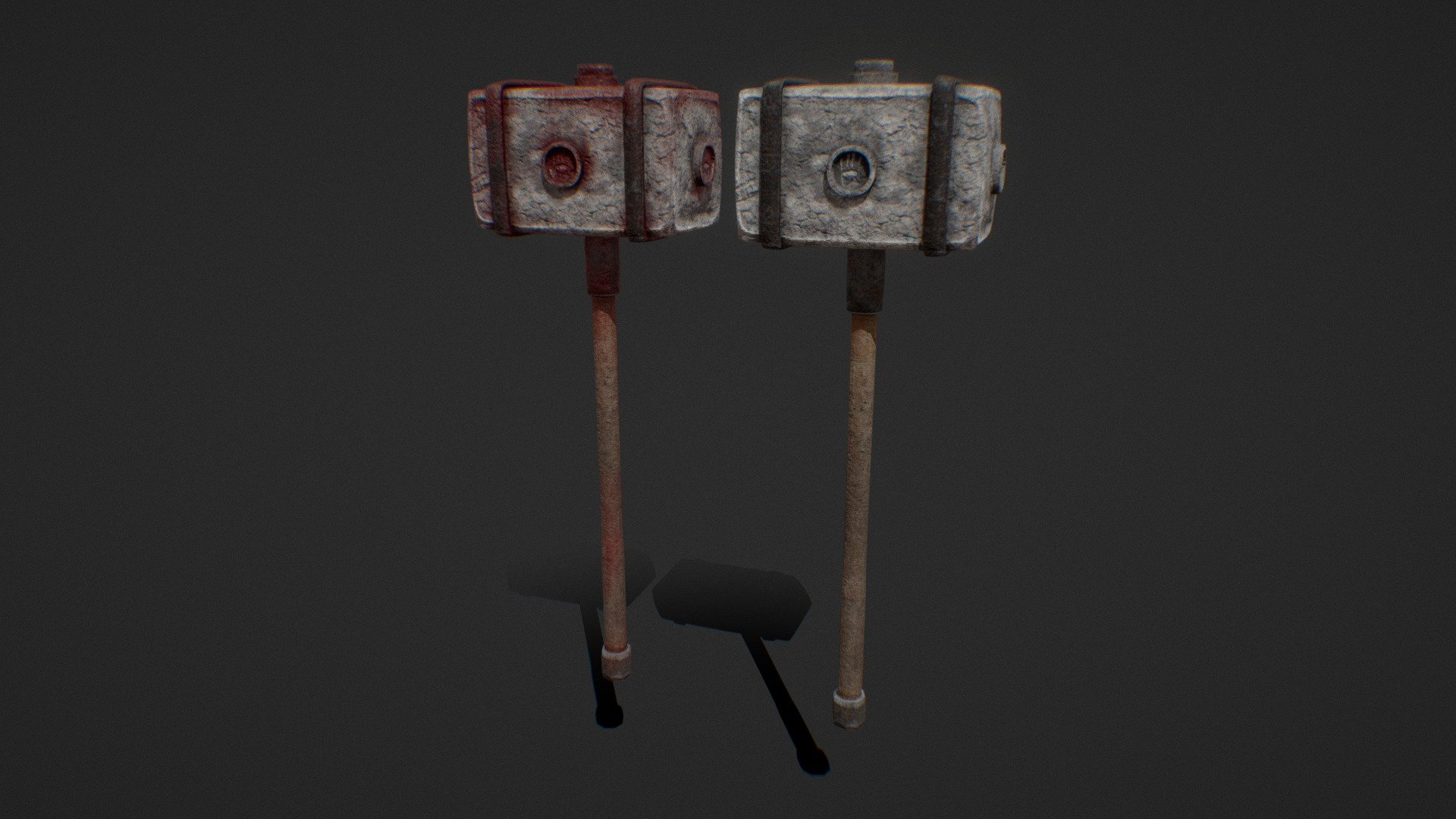 Stone Hammer (With Bloody Version) - Buy Royalty Free 3D model by ...