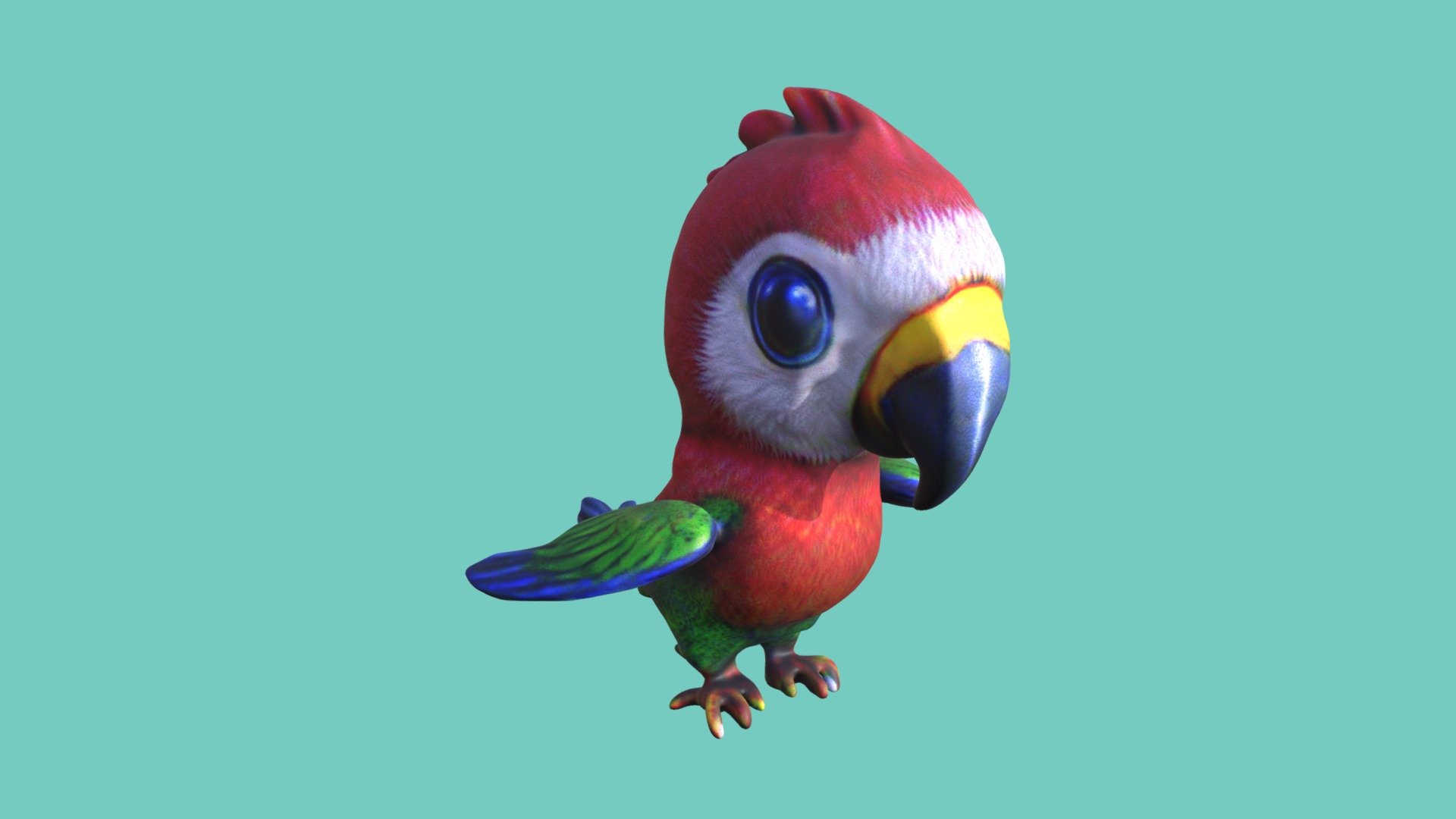 toon parrot - Download Free 3D model by vicente betoret ferrero ...