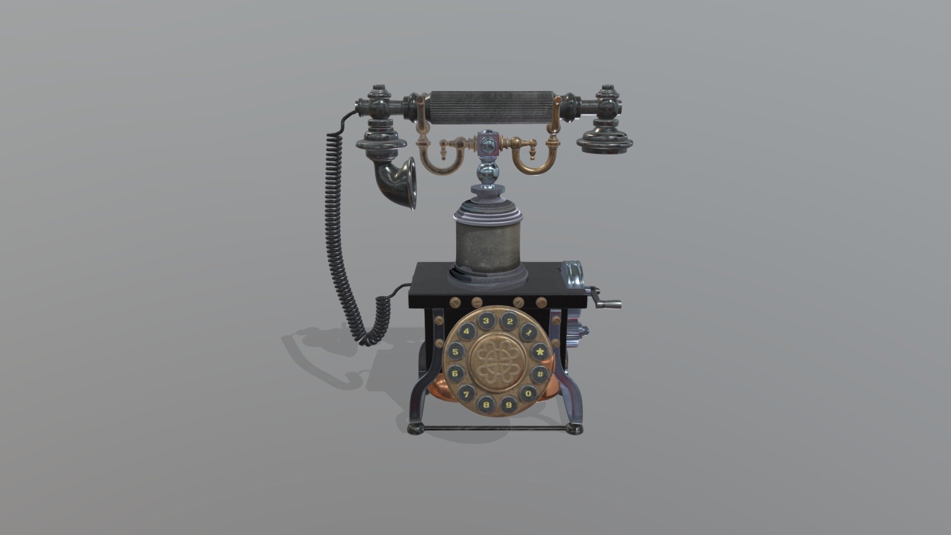 Vintage Telephone 3D Model - 3D model by Shanmukha (@gshanmukha ...