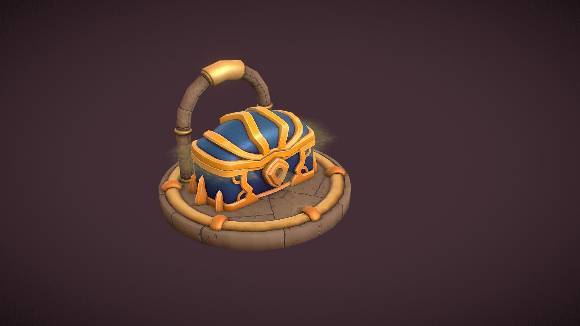 Stylized Treasure Chest 1 - 3D model by BakedMakerMate [c8fa8b9 ...