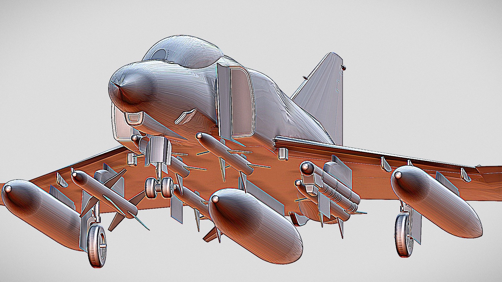 F-4 Phantom II - 3D model by SilliconValleyPilot (@real3d) [c8fae45 ...