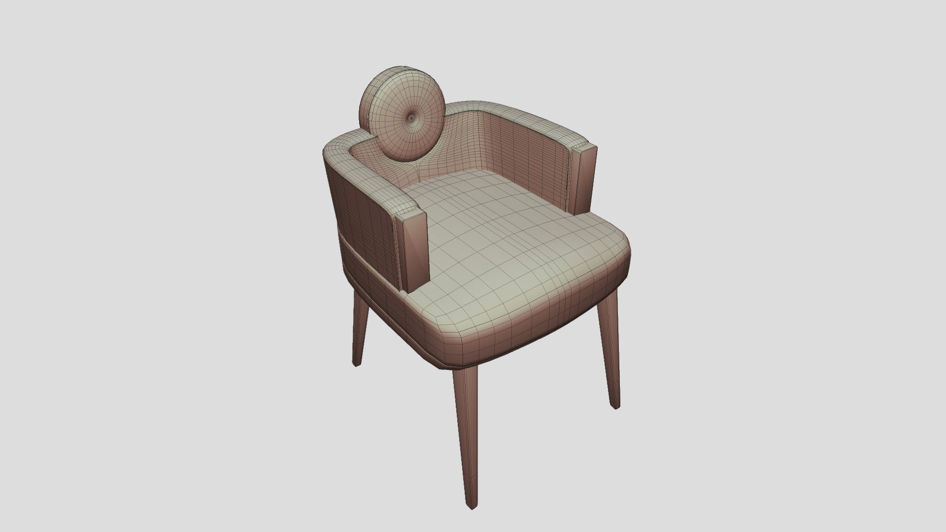 Armchair Brillon Elegant Art Deco 3D model - 3D model by dhe2artvis ...