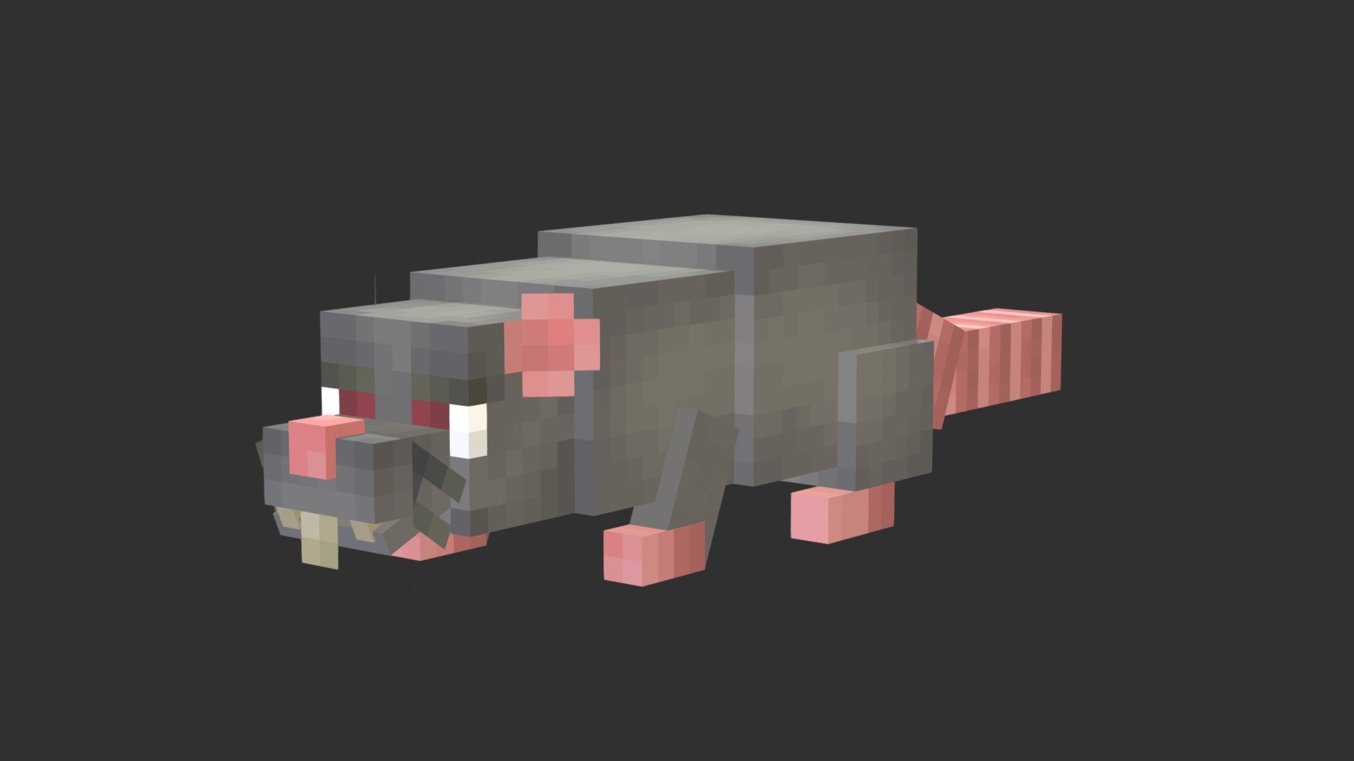 Rat (Minecraft Mob) - 3D model by Bdog (@barkangel) [c8fc8a6] - Sketchfab