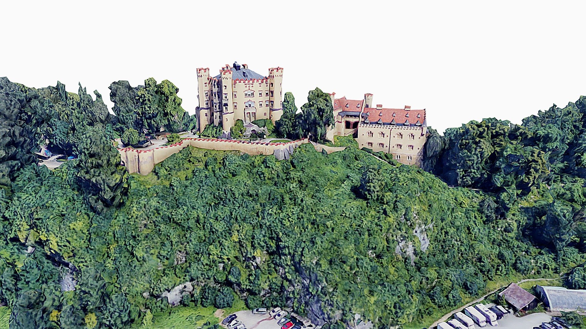 Hohenschwangau castle,scan,map,Schloss - 3D model by SENSIET (@asensio ...