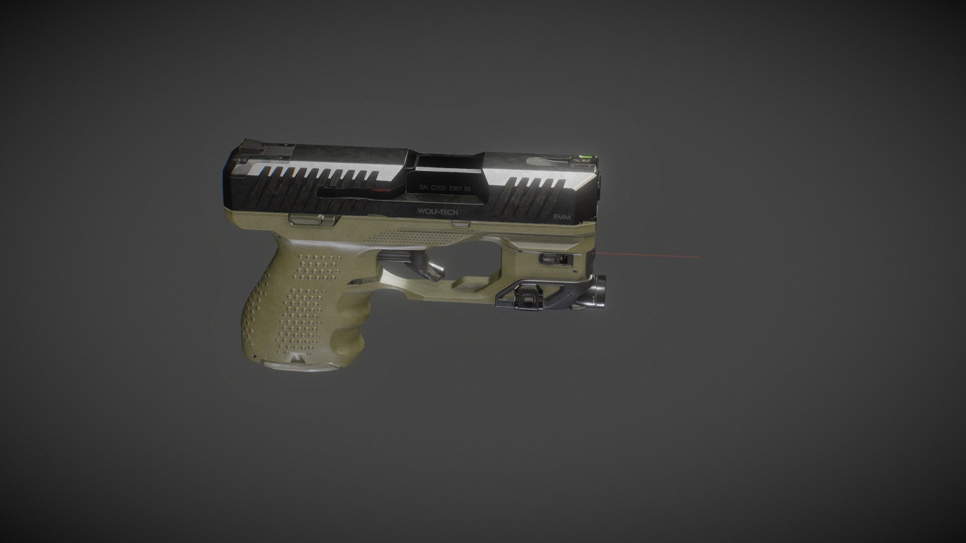 9MM compact design study - 3D model by wolfmeister [c8fea0c] - Sketchfab