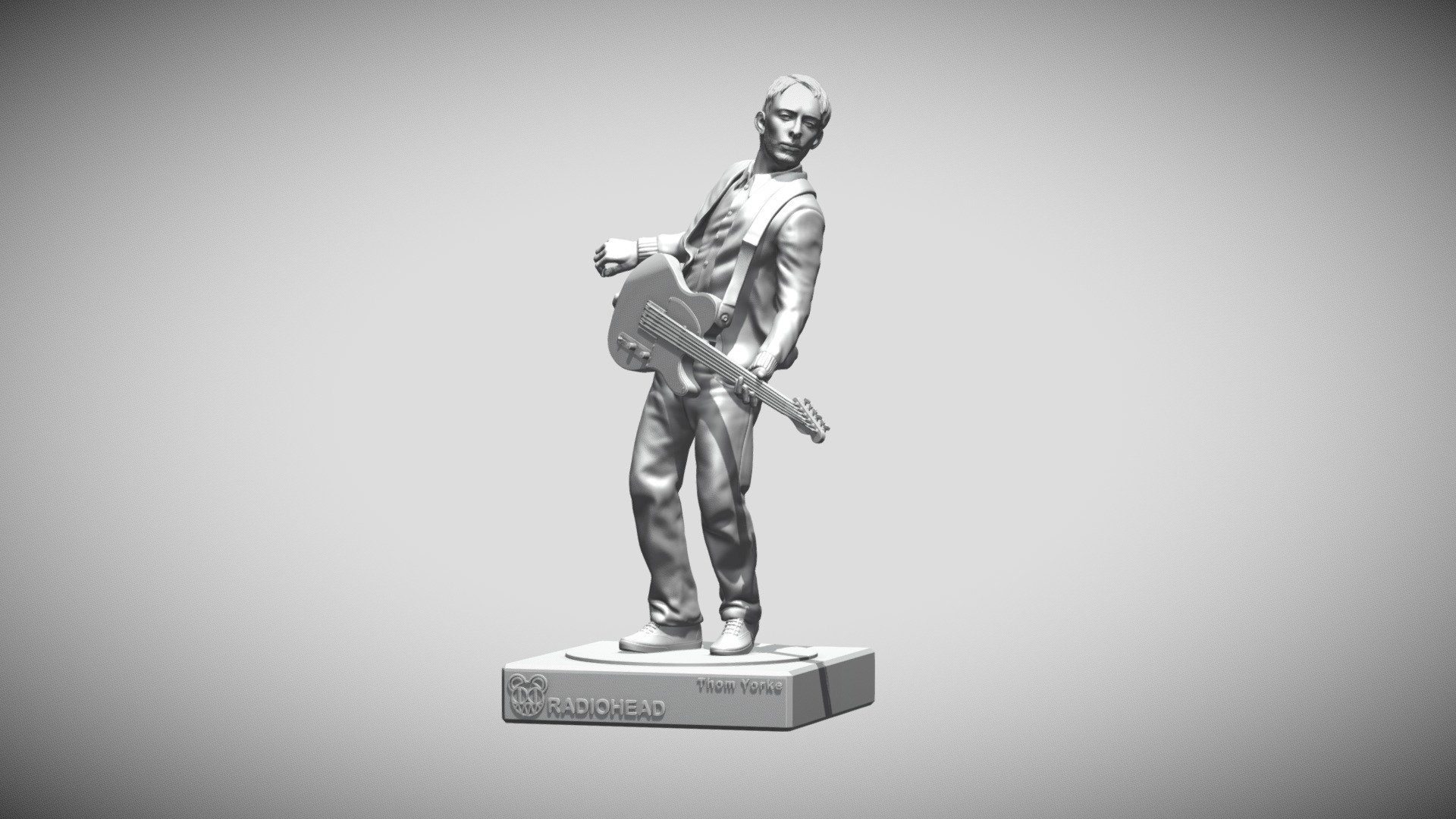 Thom Yorke - radiohead 3dprinting - Buy Royalty Free 3D model by ronnie ...