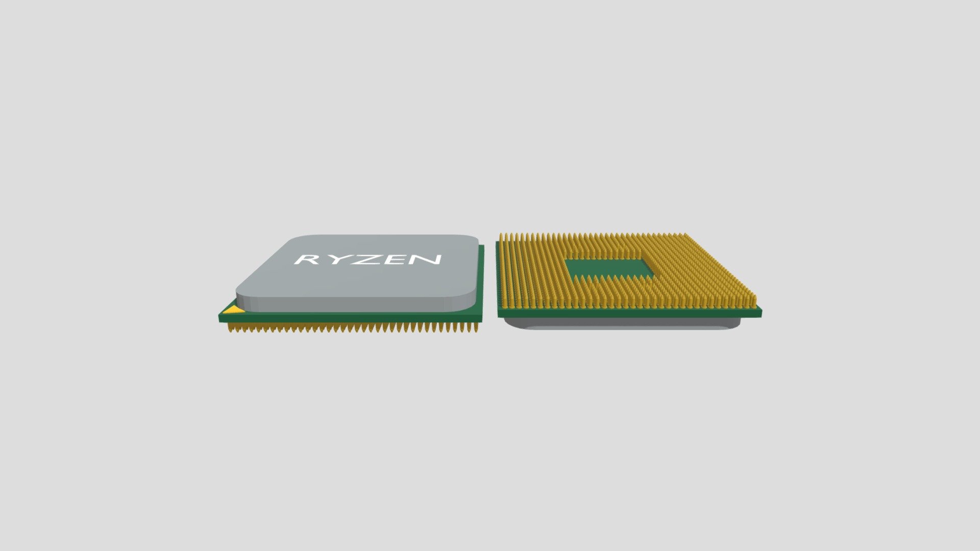 AMD Ryzen Cpu (template) - Download Free 3D model by smassollol ...