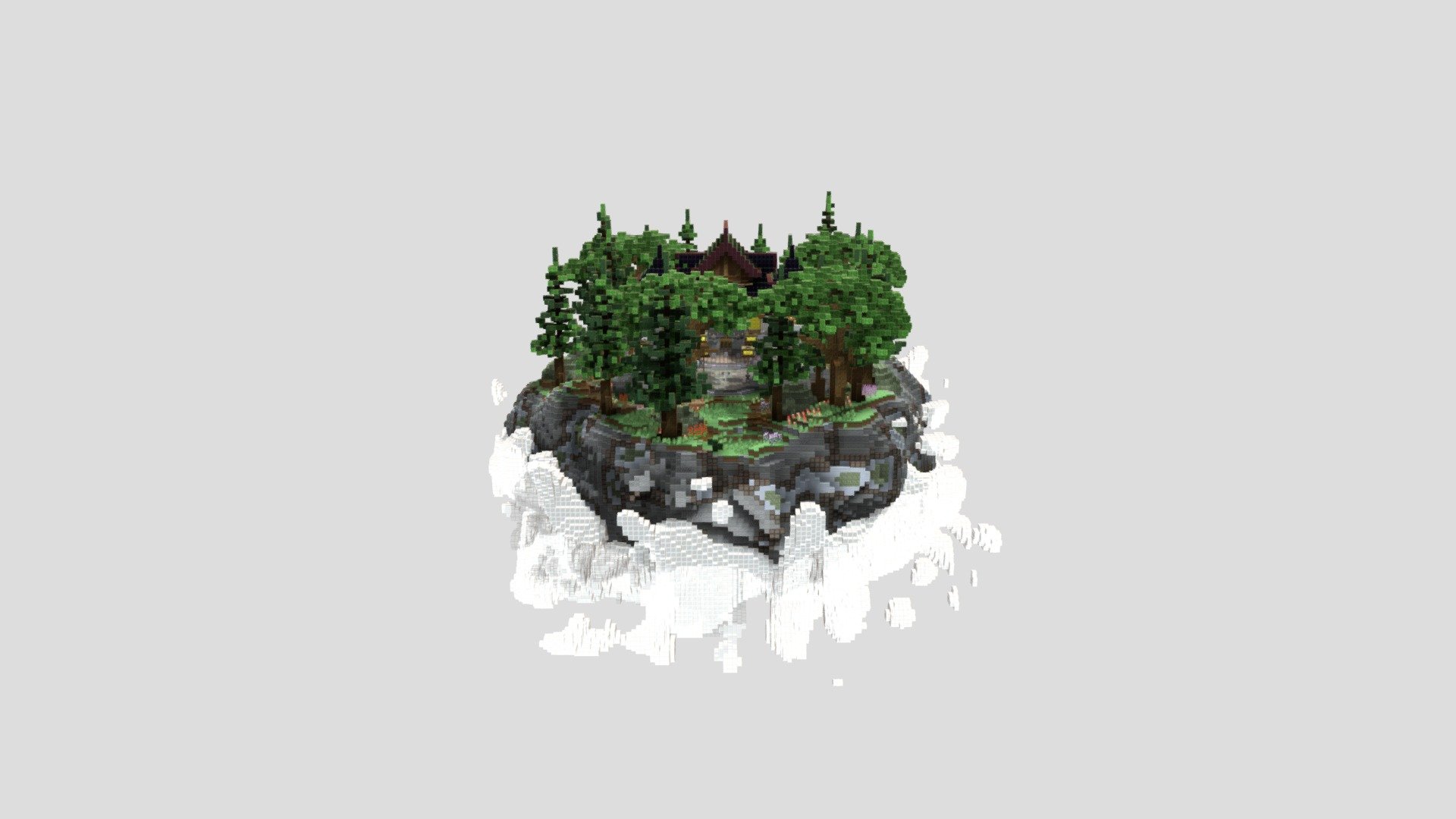 Black Skyblock Spawn - 3D model by PremadeBuilds.com (@Tofty) [c9011b5 ...