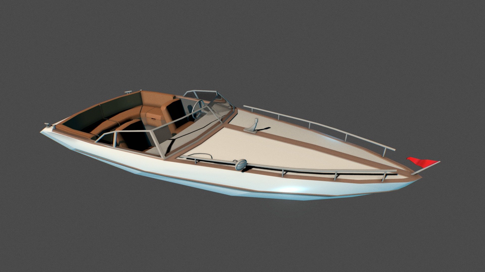 Small boat - 3D model by Jakub Brokl (@jakubbrokl) [c903507] - Sketchfab
