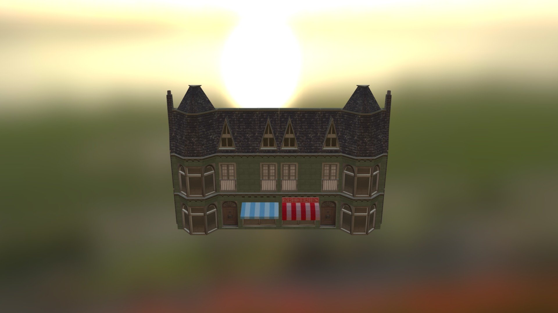 House Example Textured - 3D model by William Rodriguez ...
