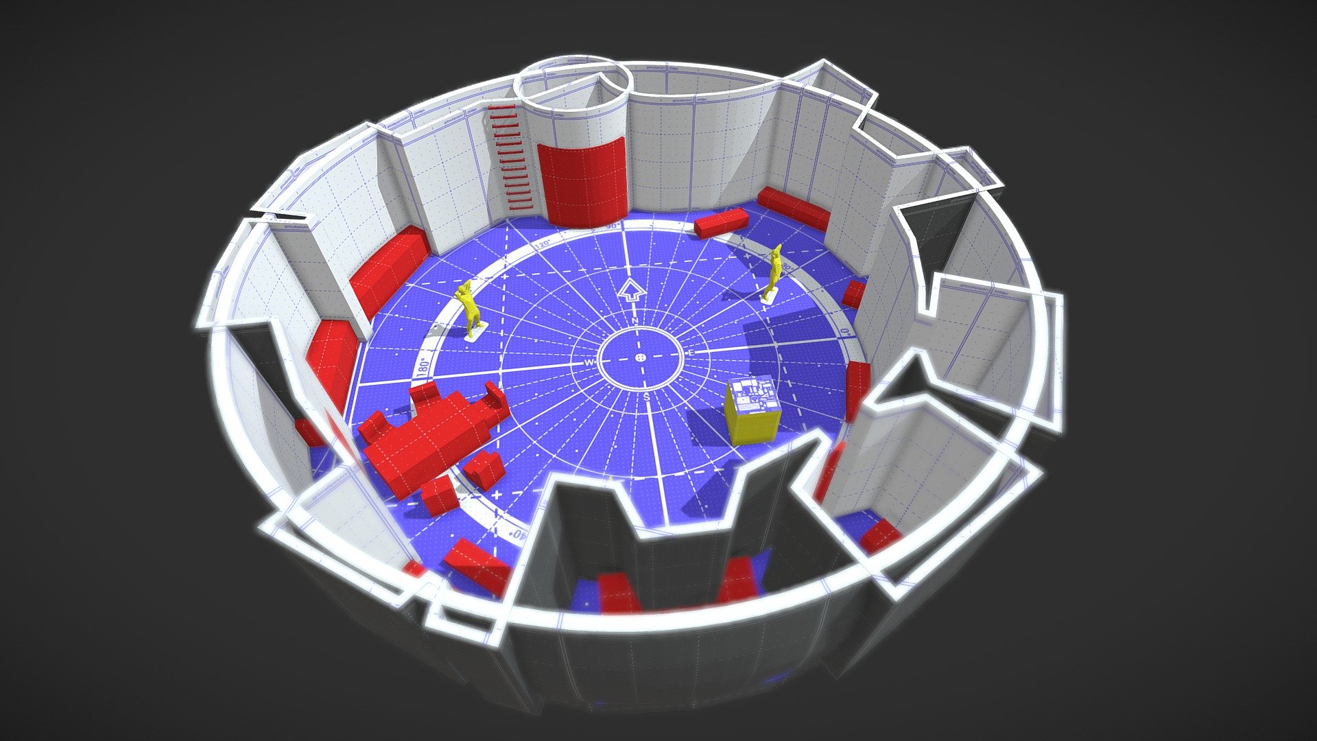Embarkment Room - Blockmesh - 3D model by SmallpolyArt [c907ebc] - Sketchfab