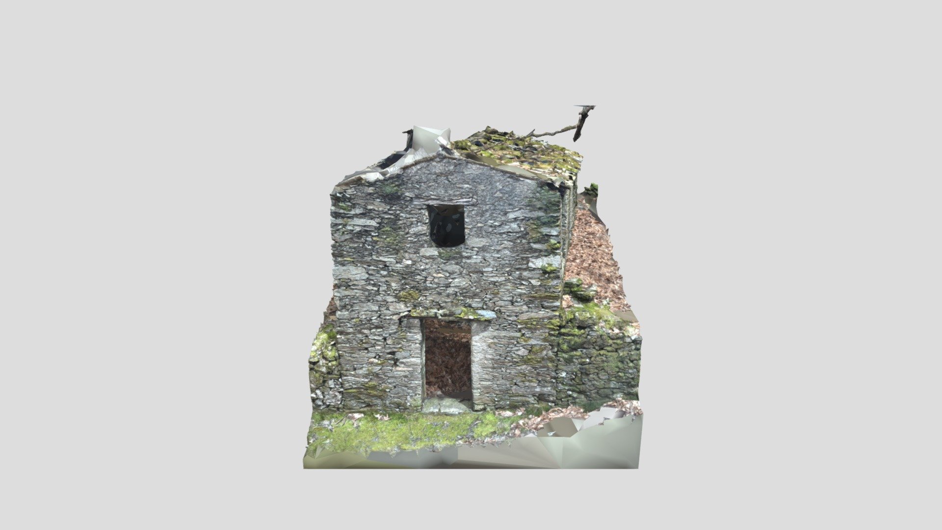 Ruined House - Download Free 3D model by Idoru (@instasamfam) [c90a55b ...