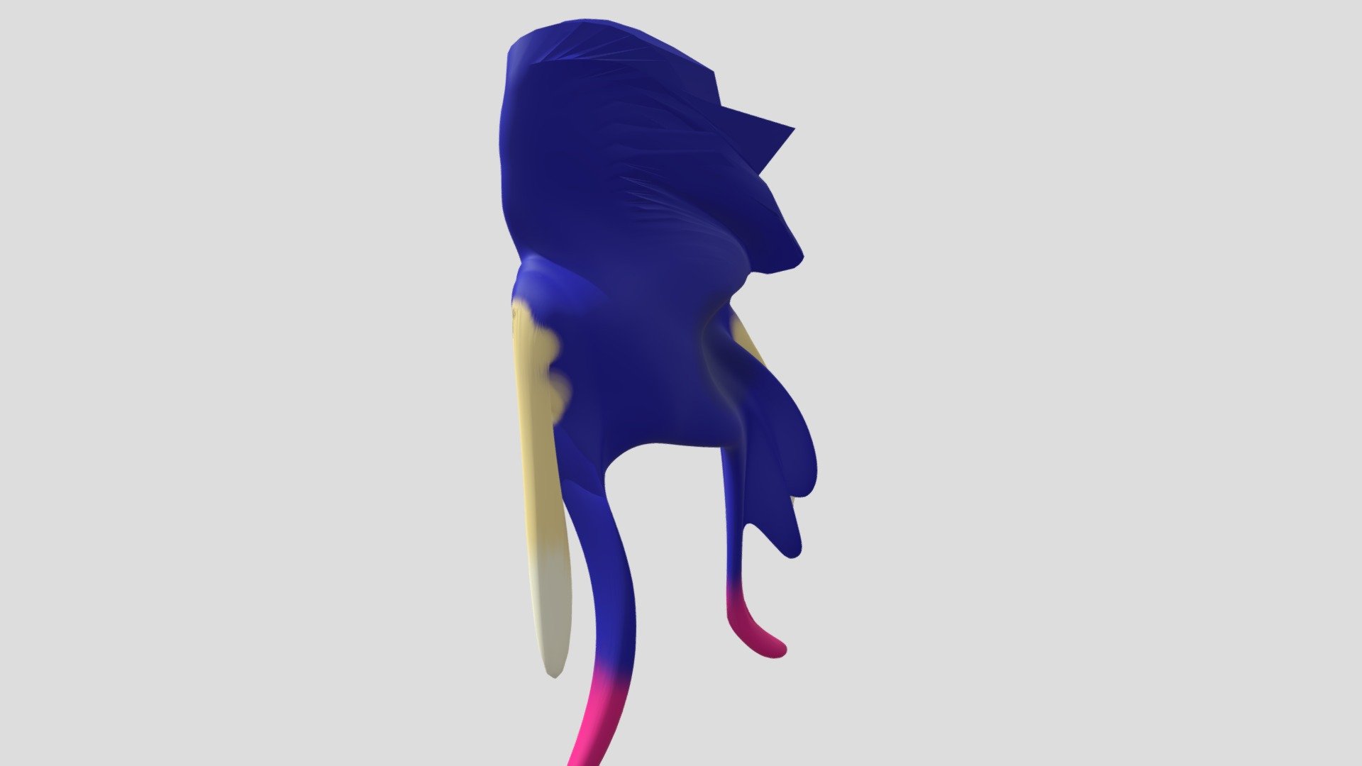 sonic but awesome - 3D model by epicguy2123 [c90a6b2] - Sketchfab
