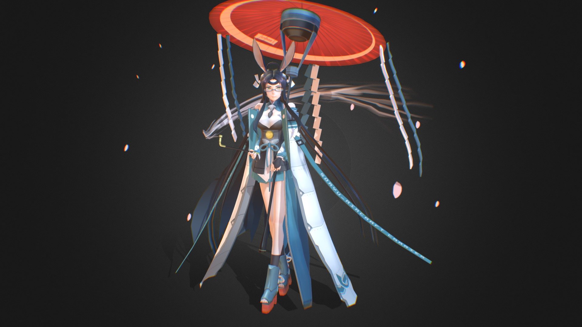 Soryu kai(azurelane) 蒼龍改（アズールレーン ） - 3D model by Moji Chiyoda（千代田もじ ...