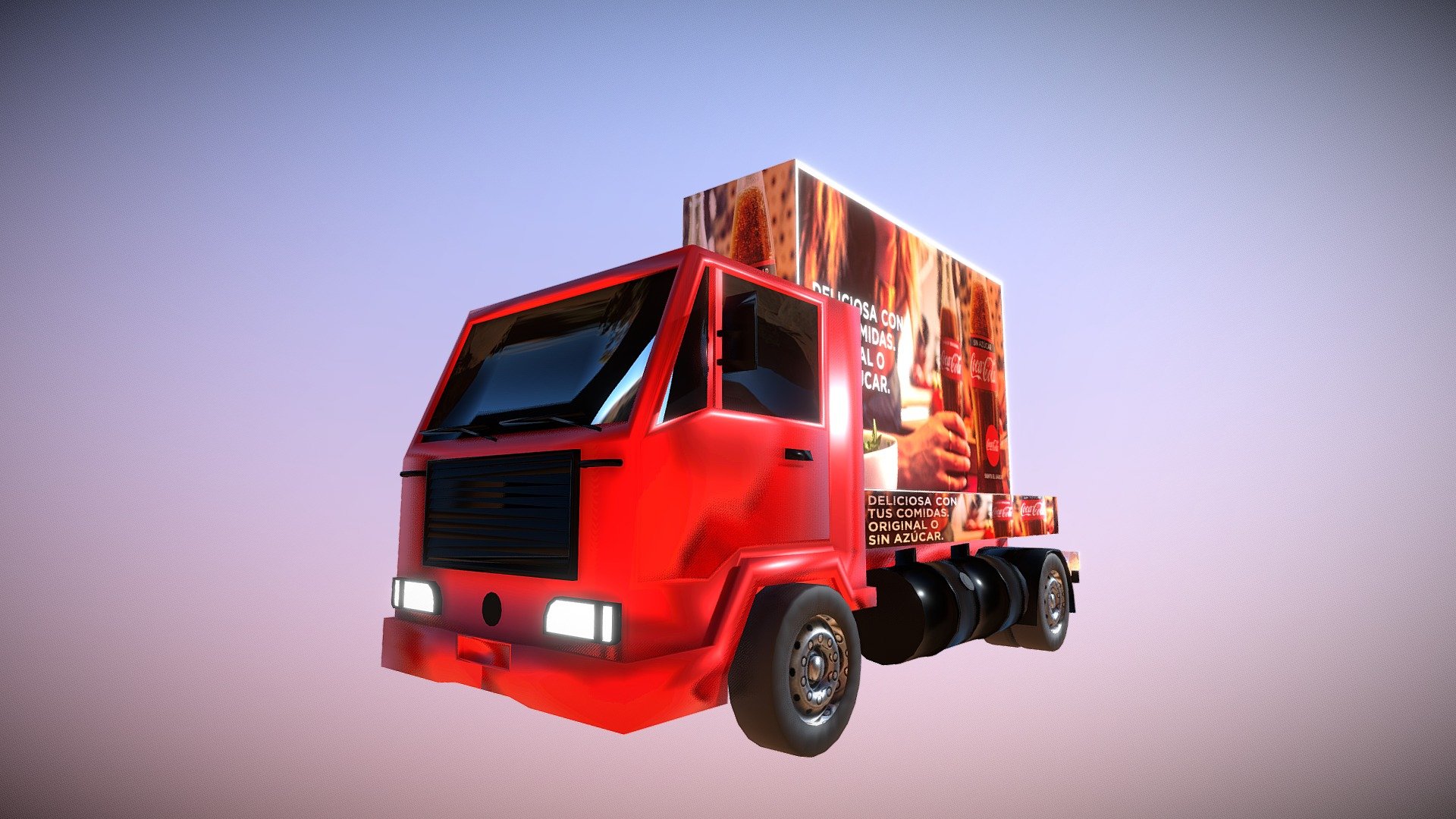 Camion Publicidad - 3D model by Anim3DRig [c90b601] - Sketchfab