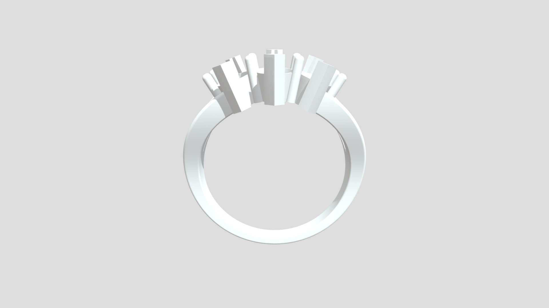 Three Stone Marquise Split Band - 3D model by quantumzak [c90d74a ...