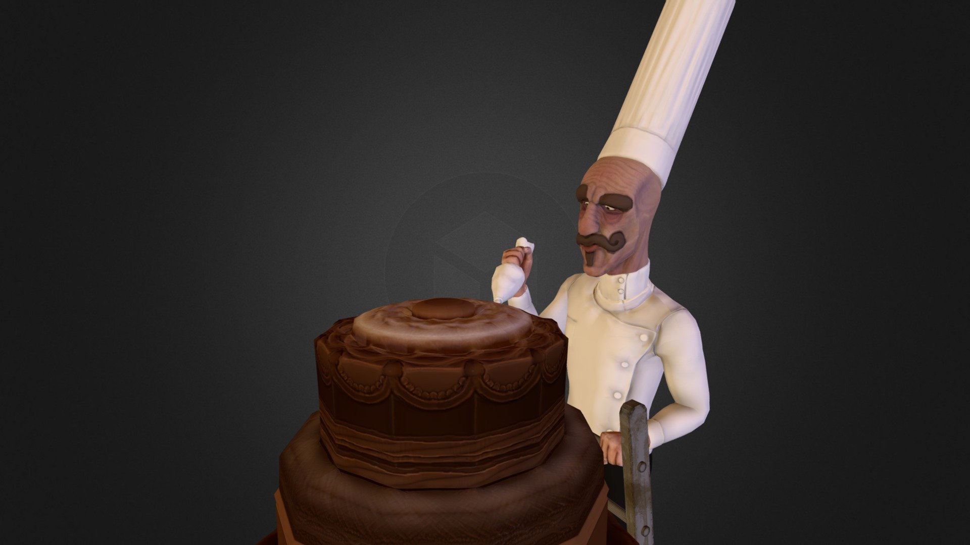 The Chef. - 3D model by dalecaldwell [c9104aa] - Sketchfab
