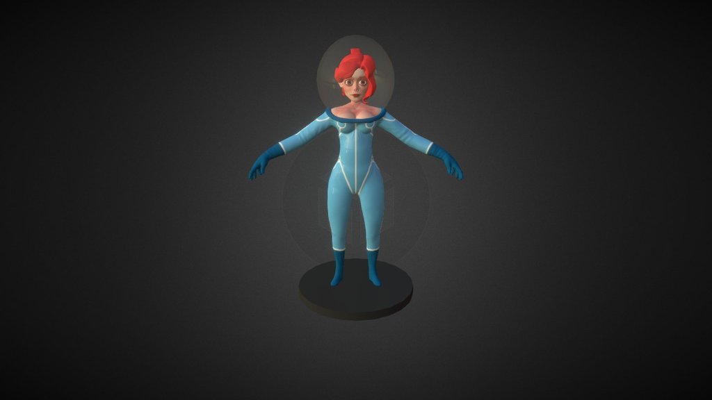 MOON GIRL - 3D model by Michel Paschalis (@michel.paschalis) [c910f27 ...