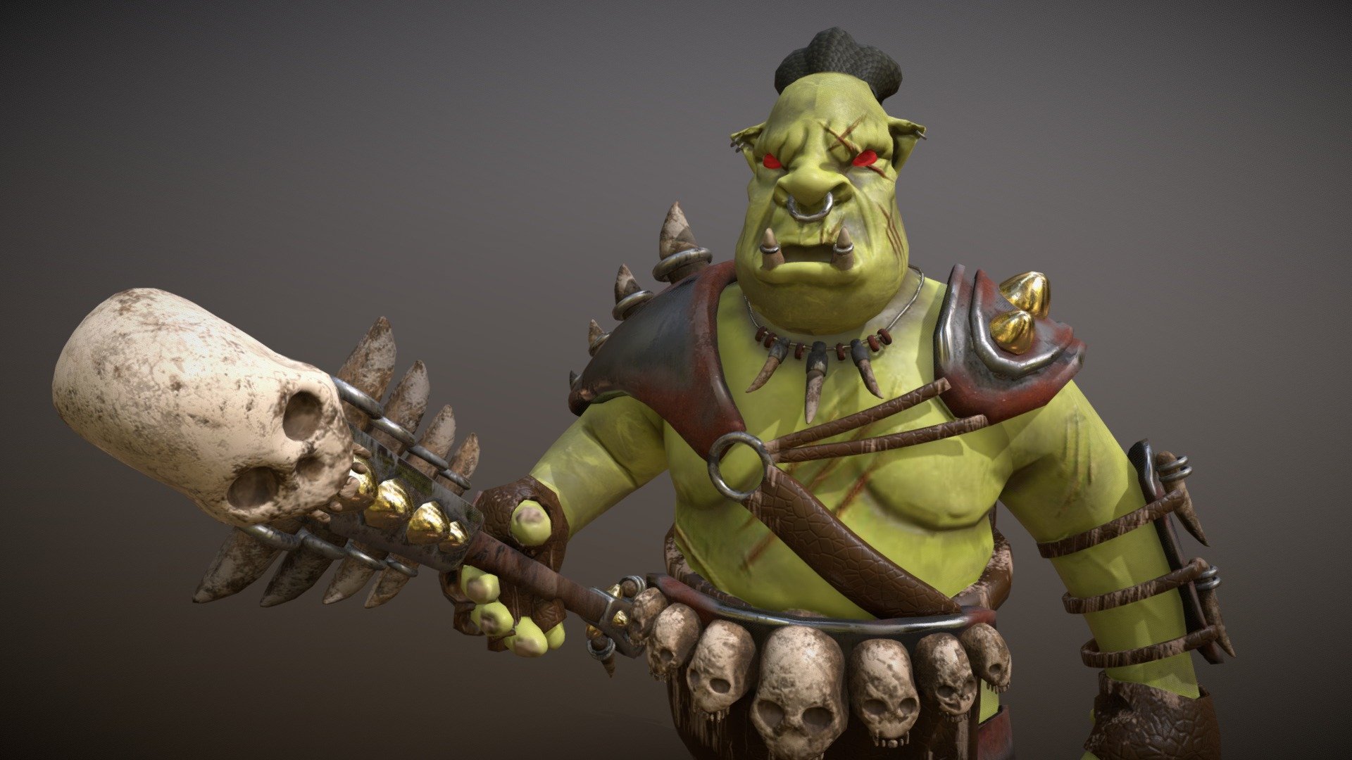 Green Orc Armor - 3D model by saniatan [c9124a5] - Sketchfab