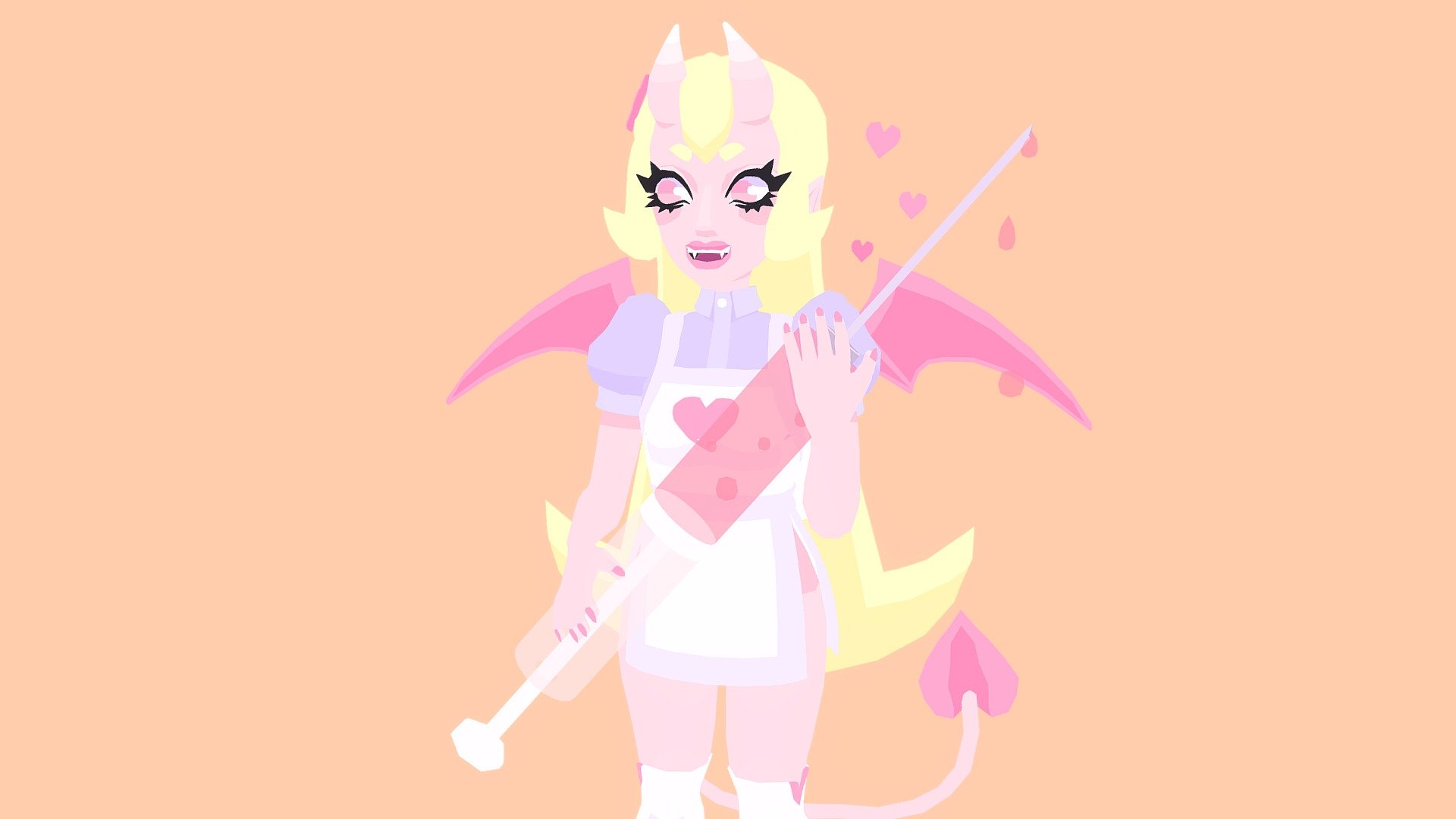 Nurse Succubus ♡ - 3D model by trini [c912cb9] - Sketchfab