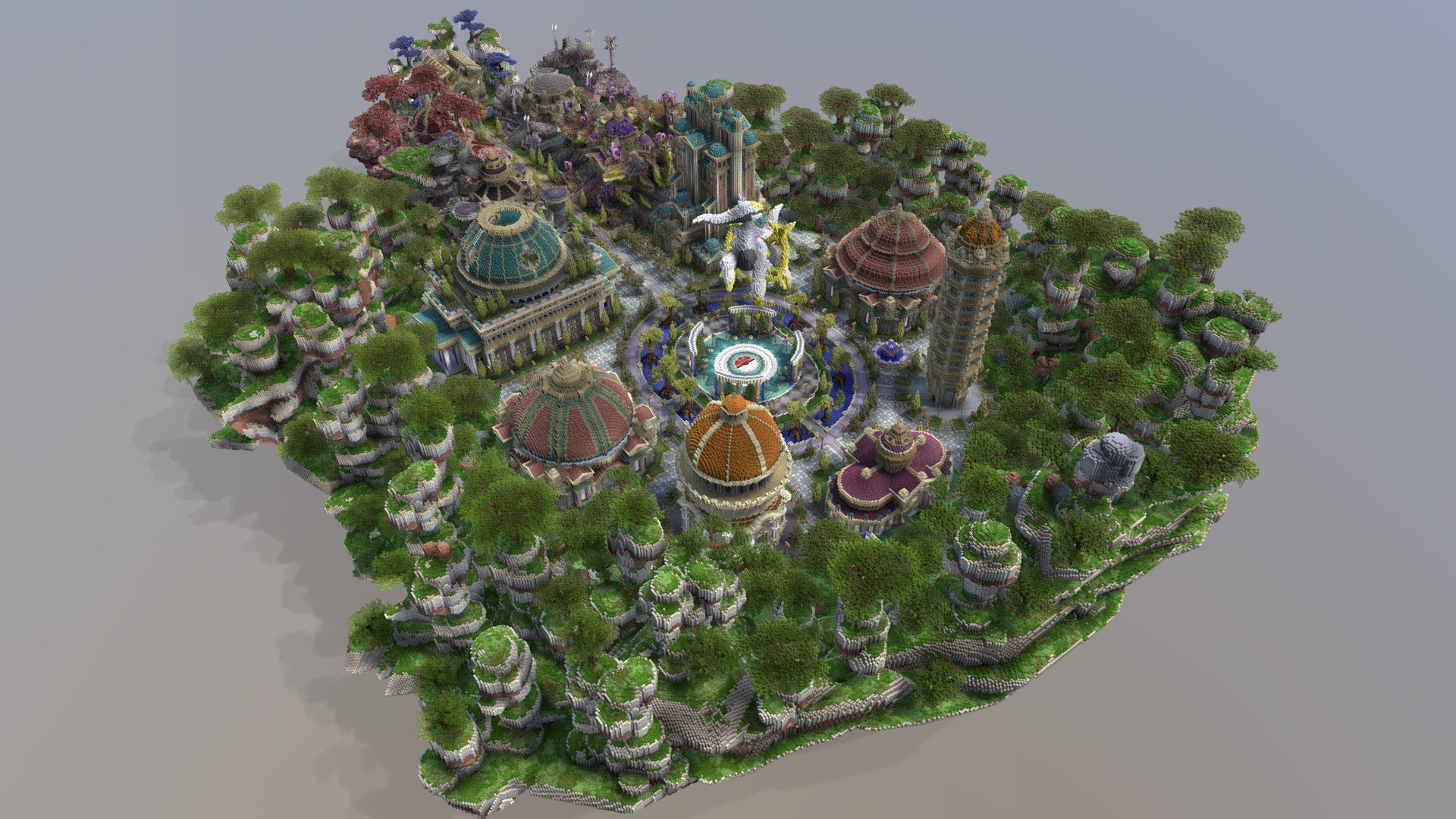 Pixelmon Town - 3D model by BreadBuilds [c9134e0] - Sketchfab