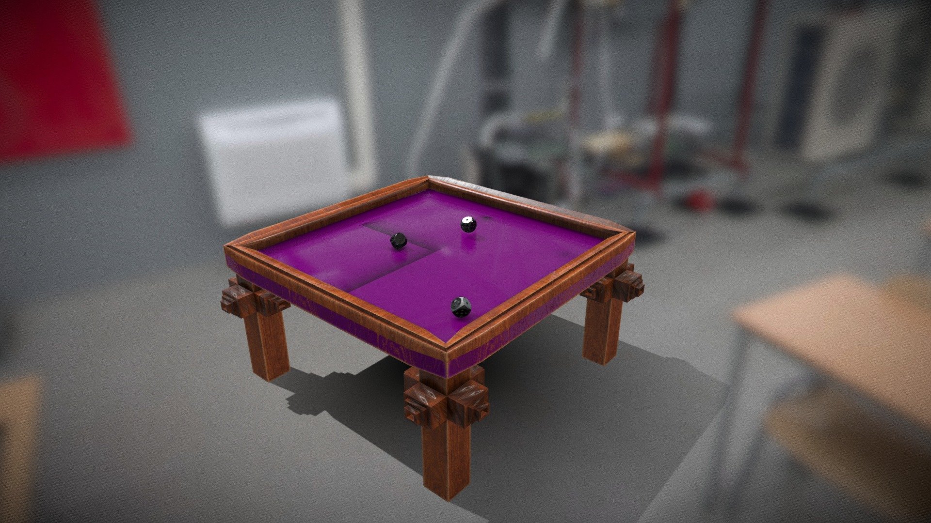 Table With Dice - Download Free 3D model by Kolontik [c914224] - Sketchfab