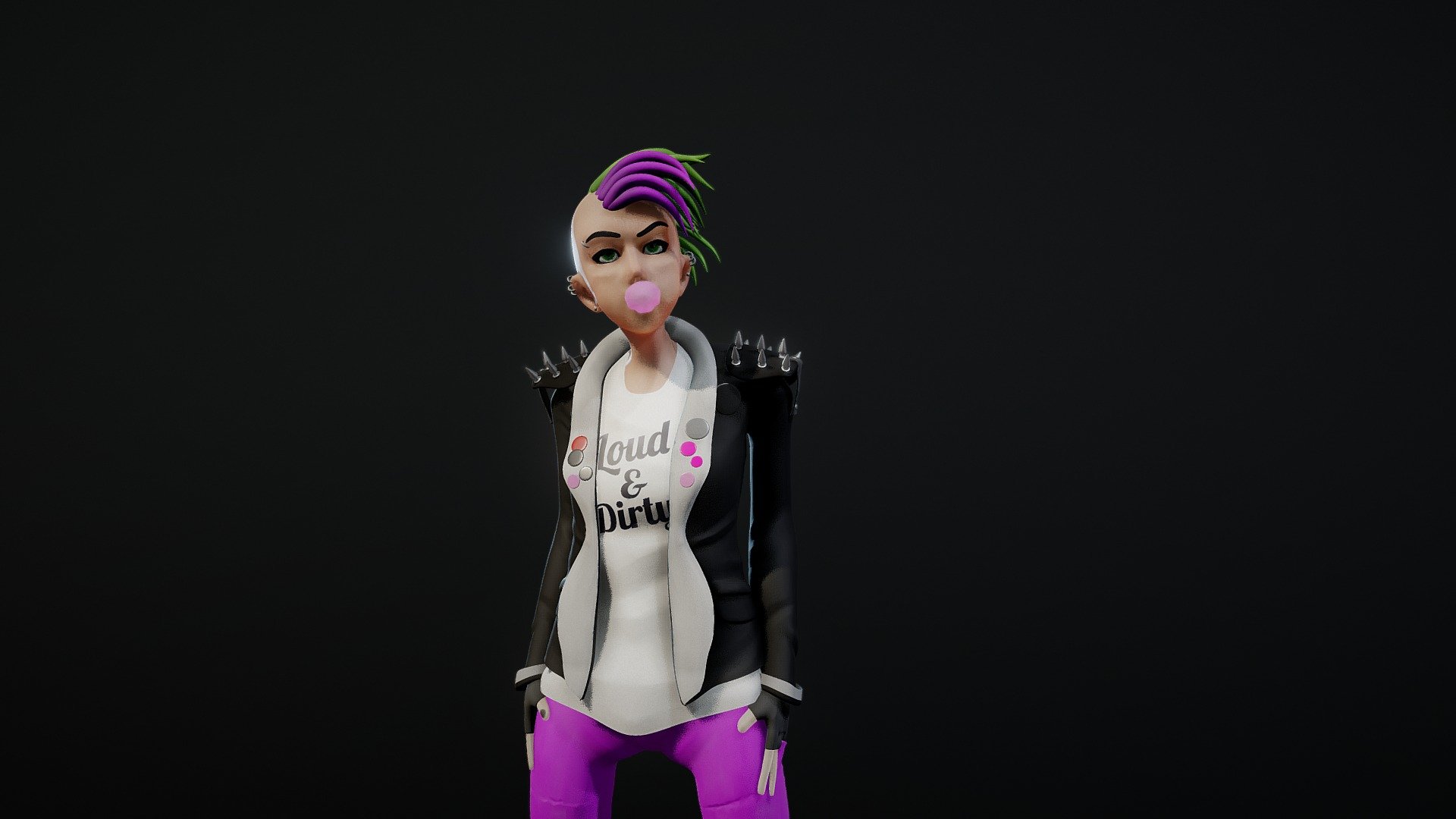 SculptJan 13- Punk - 3D model by Babou (@jukkathewalrus) [c914d67 ...