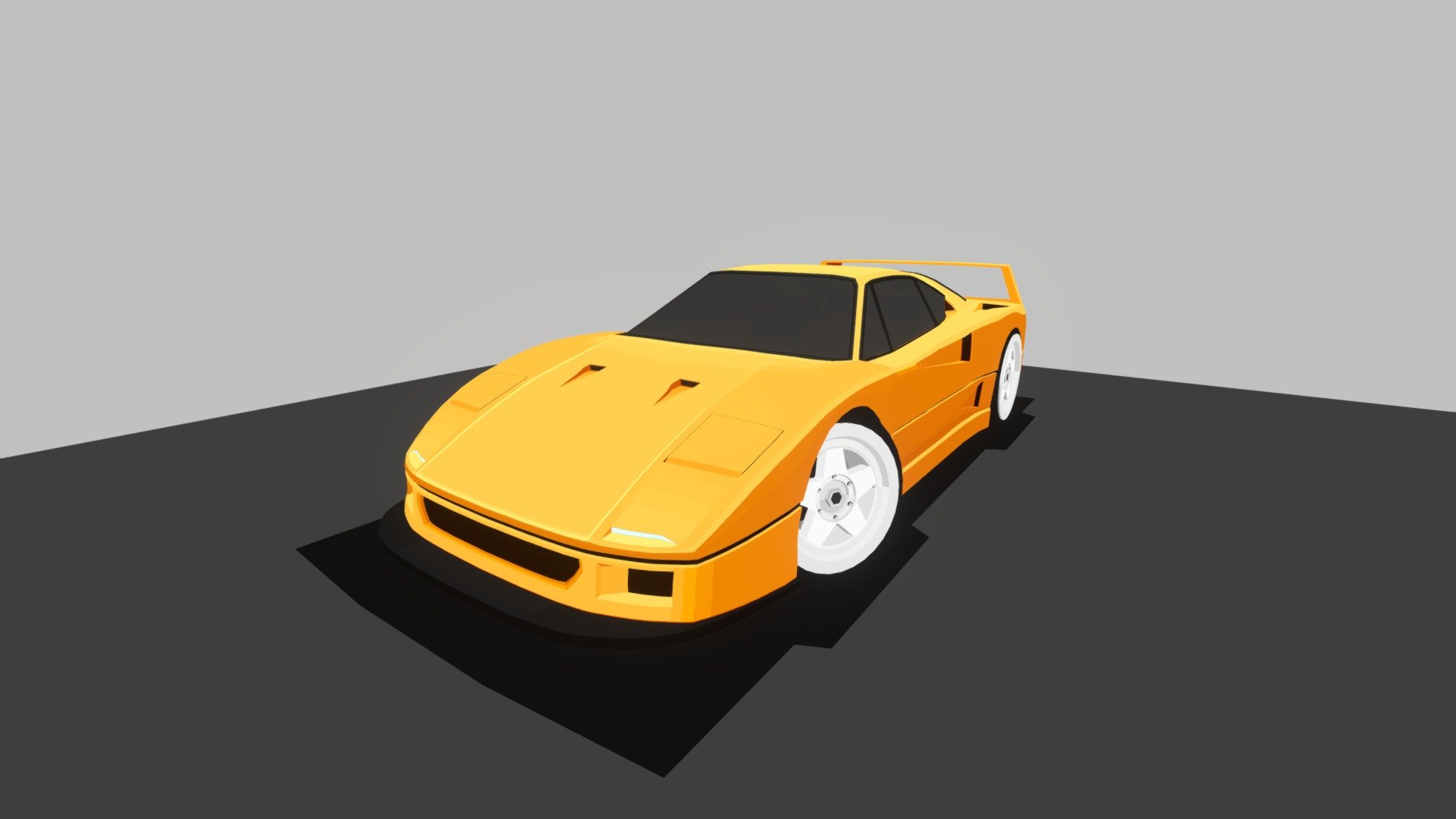 Exotic car (lowpoly) - 3D model by IvOfficial [c916a19] - Sketchfab