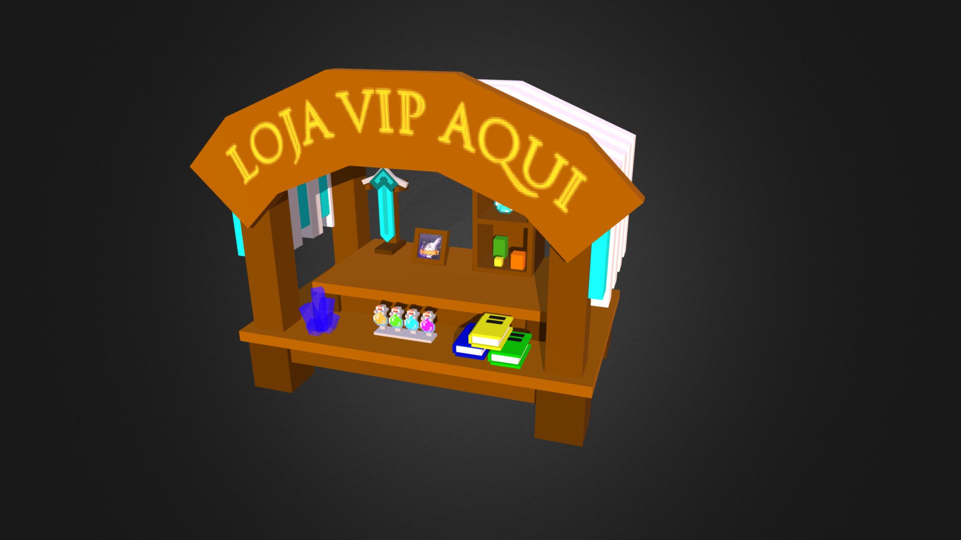 Bazaar Stand - 3D model by welormit [c917298] - Sketchfab