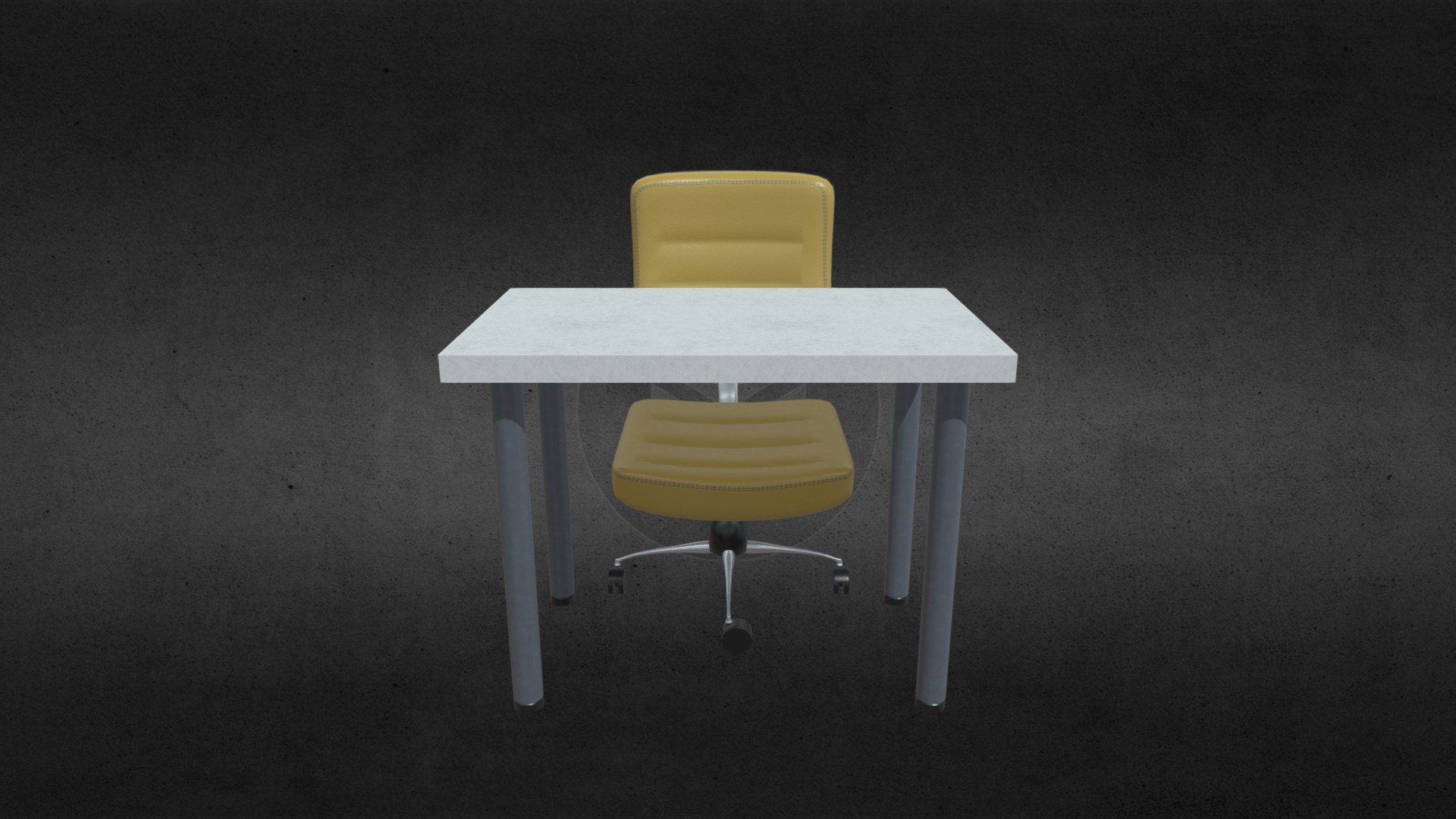 Office Desk and Chair - 3D model by 1TStudio [c917331] - Sketchfab
