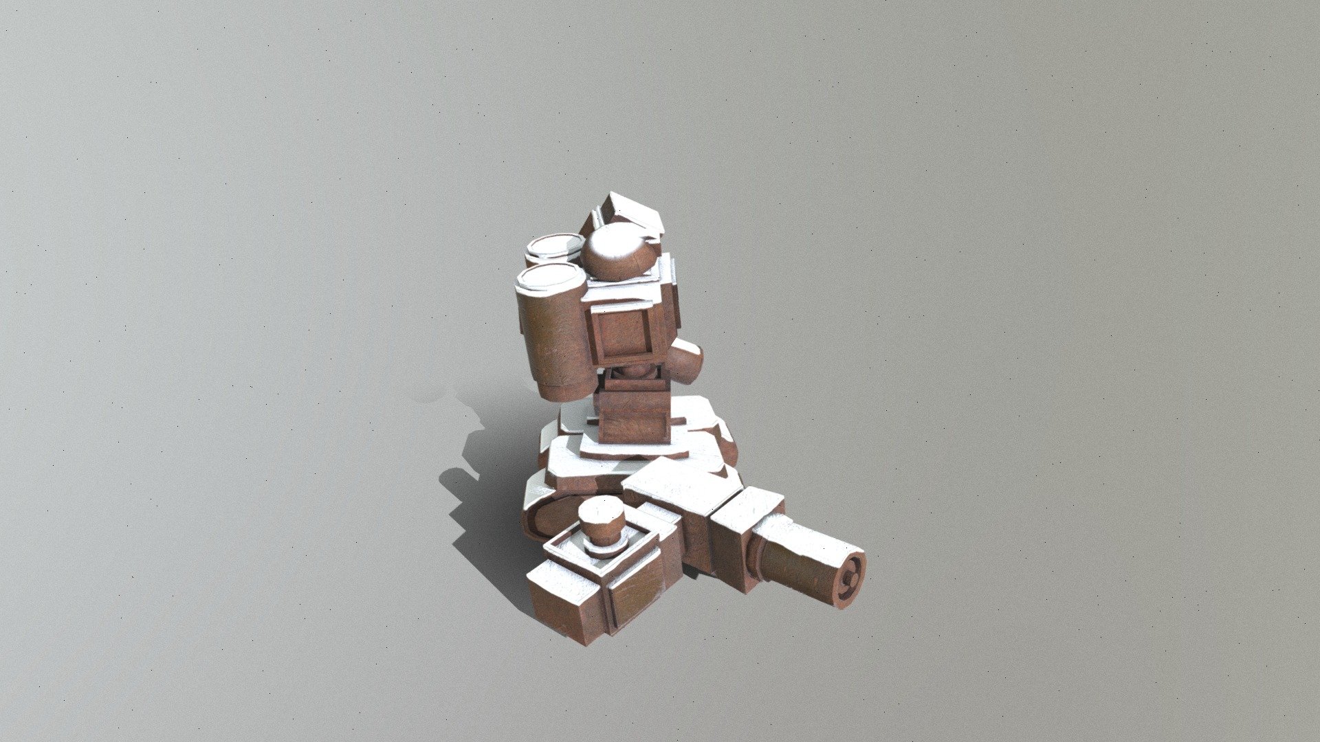 Giant Robot Rusted - 3D model by NathanB2000 [c917b54] - Sketchfab