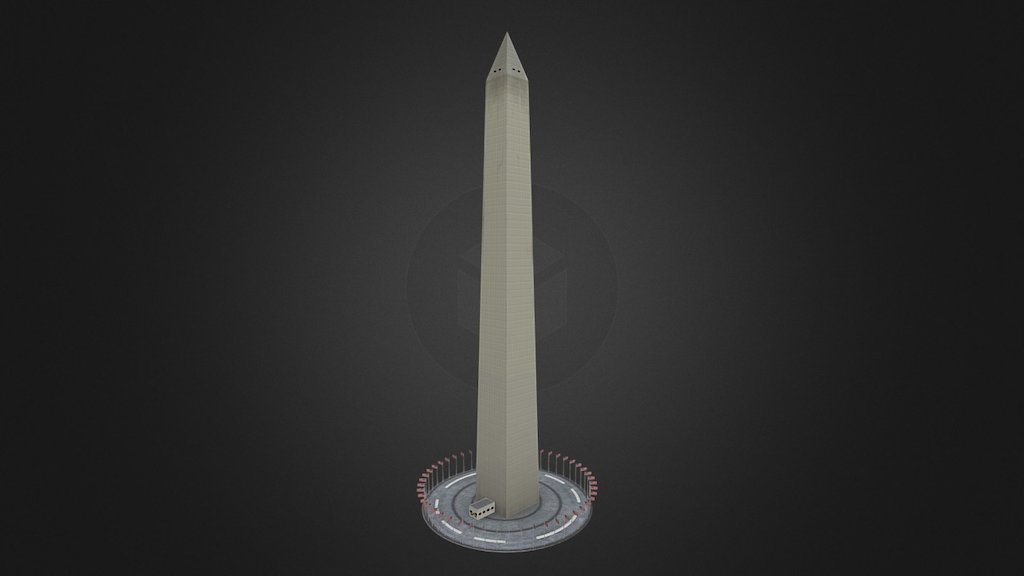 Washington Monument - 3D model by jordansnell32 [c9186ad] - Sketchfab