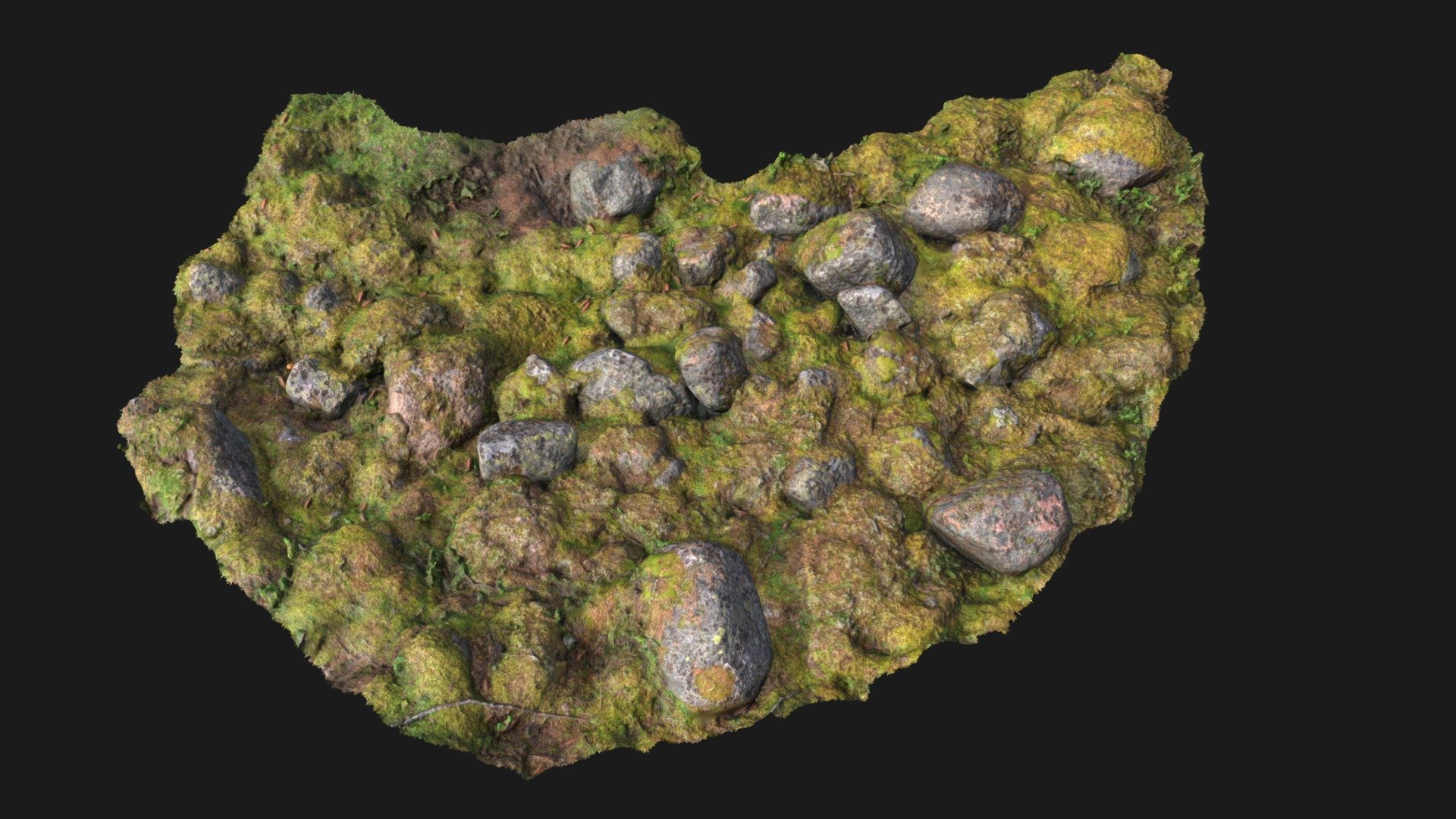 Moss Stone Ground - Buy Royalty Free 3D model by northlogic ...