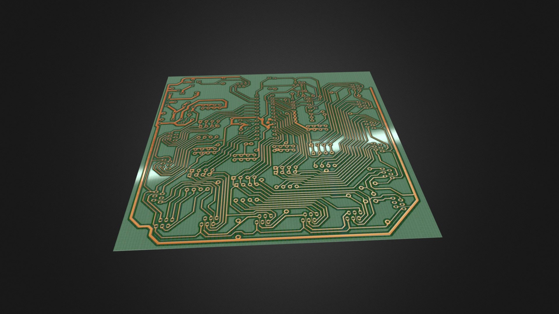 Circuit-board-3d-model - 3D model by llllline [c919b13] - Sketchfab