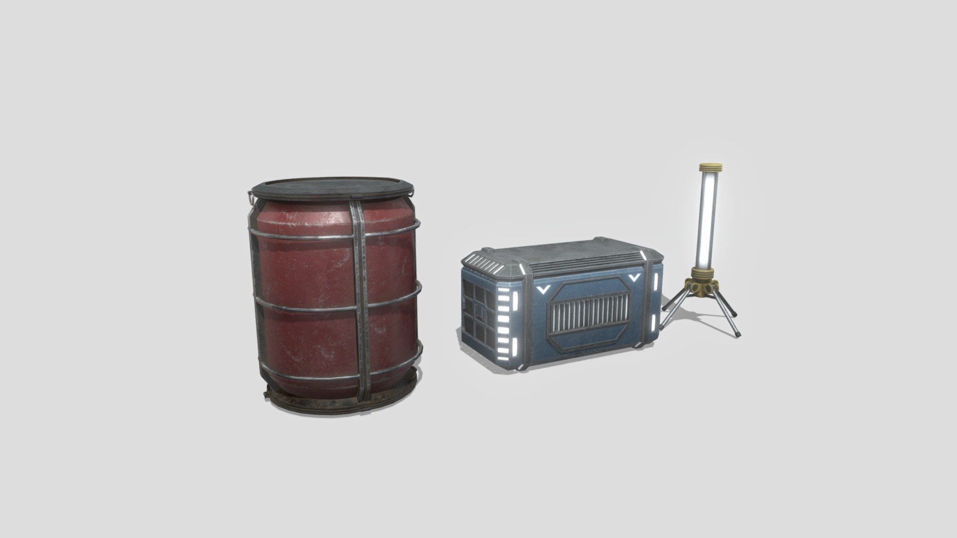 Sci-Fi Props - Download Free 3D model by cgwhiteford [c91c929] - Sketchfab