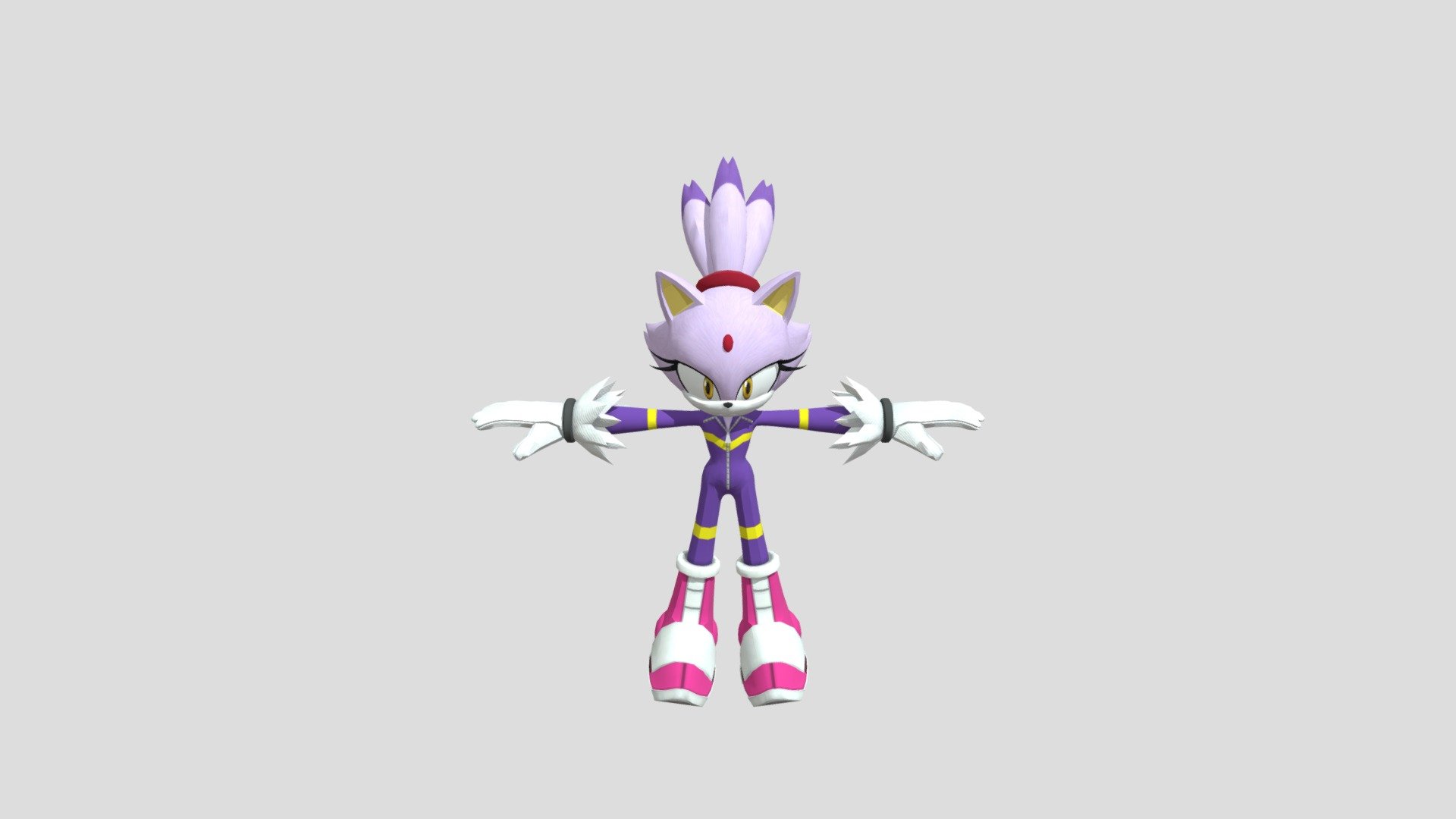 Blaze the Cat - Download Free 3D model by theamazingdonovan207 [c91ecbf ...