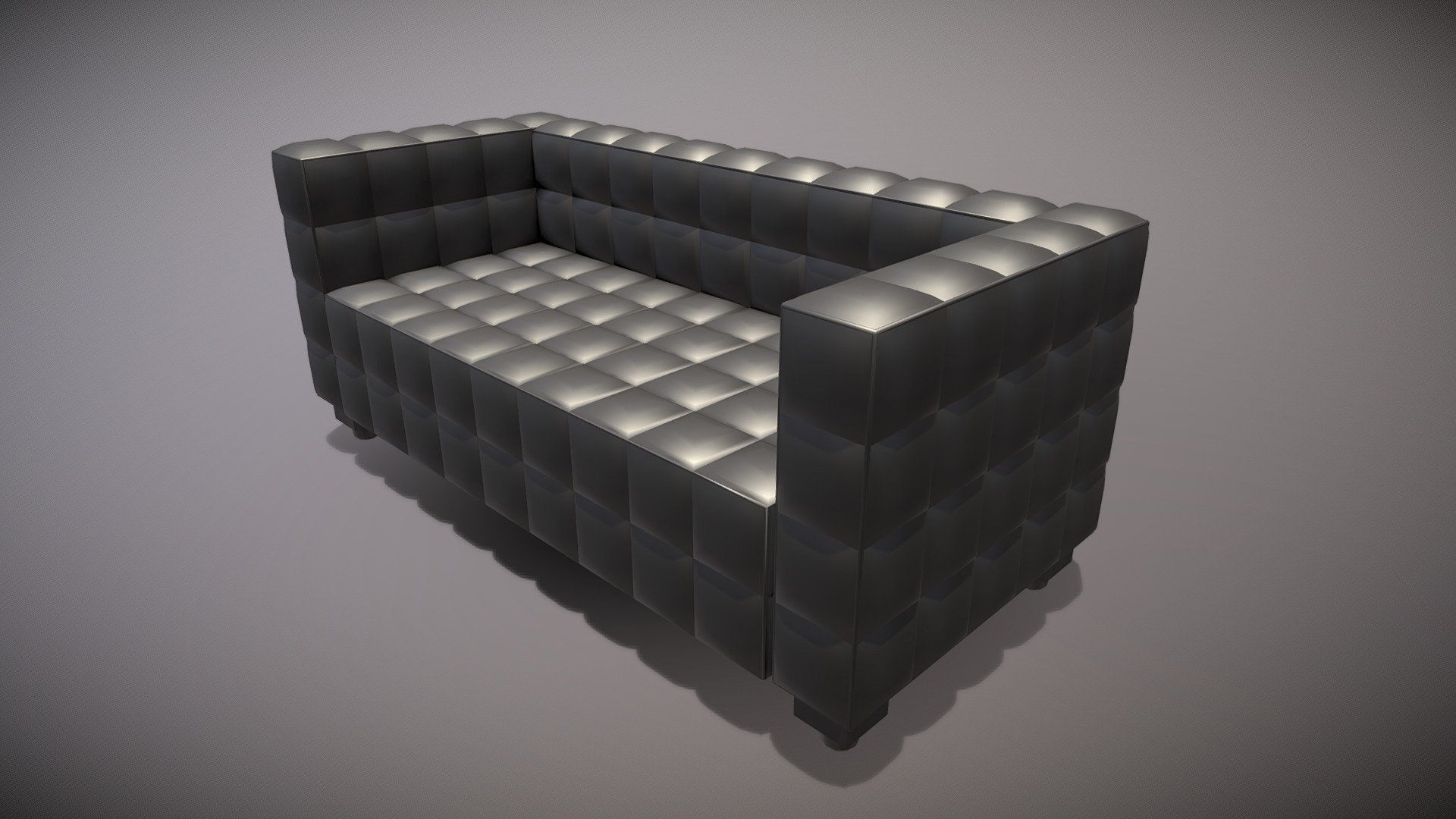 Lowpoly Realistic Bohemian Sofa 2 - 3D model by Underground Lab ...