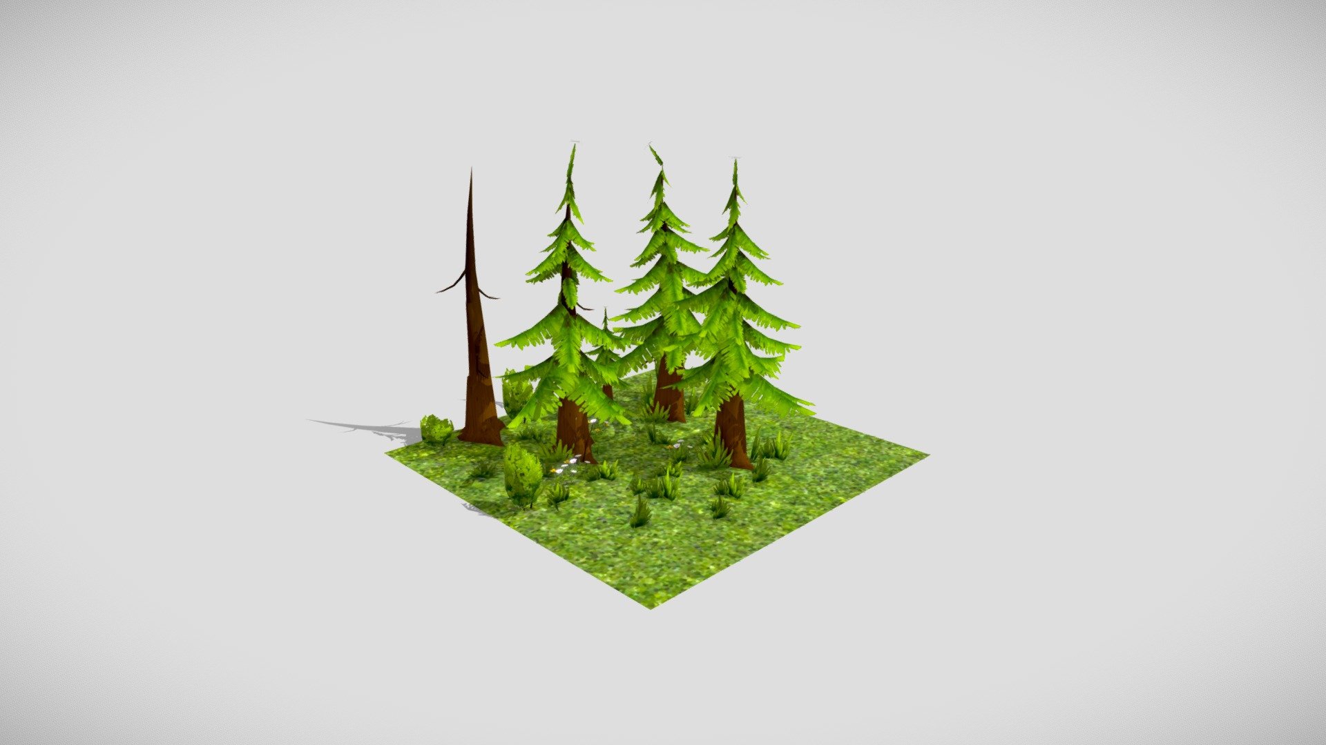 PINE TREES - 3D model by minaivalentin [c91f3ef] - Sketchfab