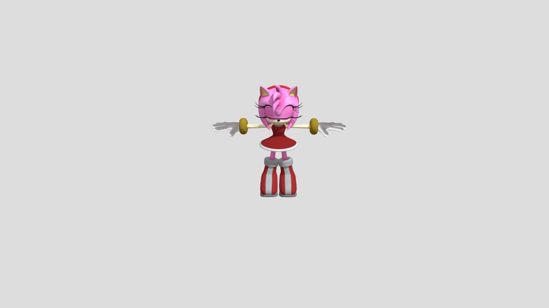 Amy Rose - 3D model by sonicfan09211 [c92291b] - Sketchfab