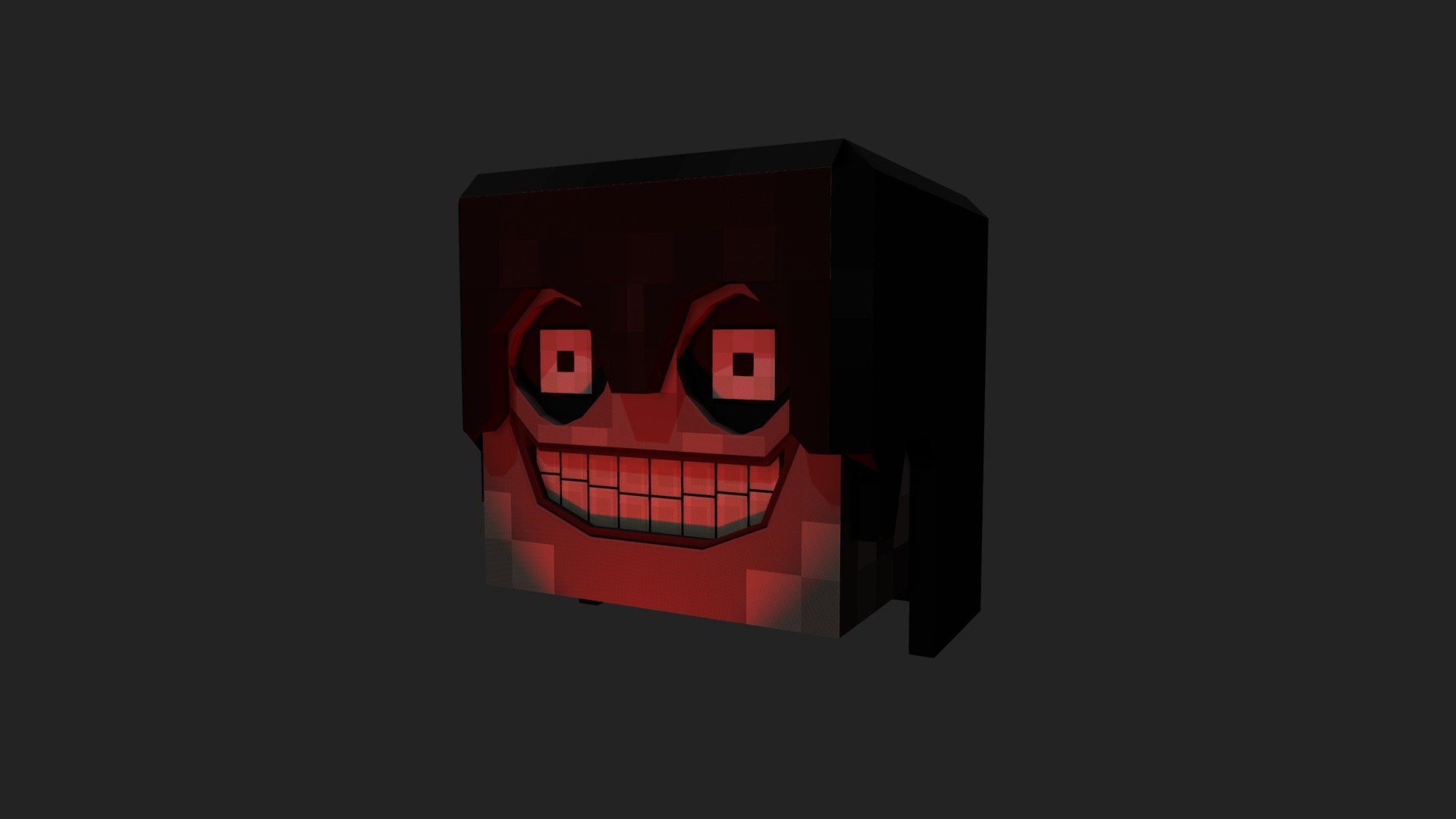 Jeff the Killer Head - Cubik - 3D model by CookiesNom [c926c65] - Sketchfab