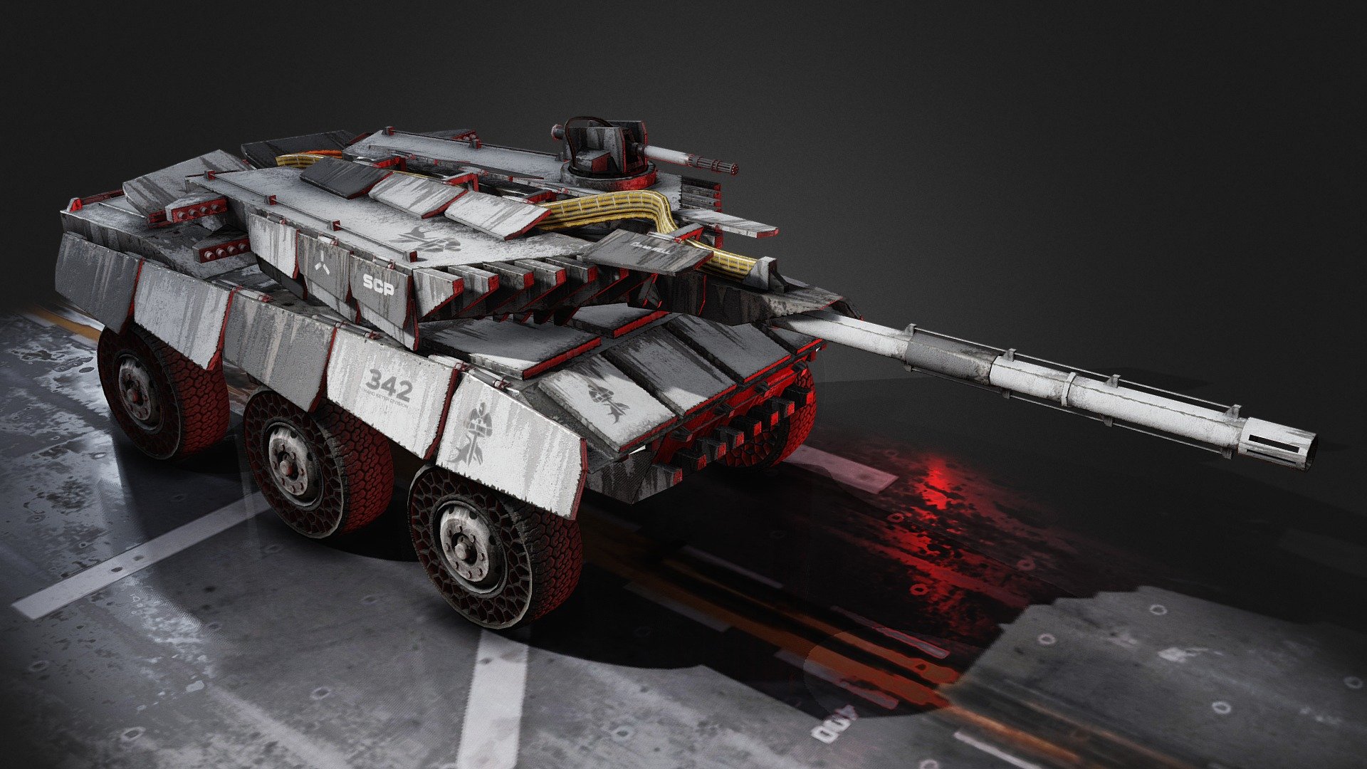 SCP: The Game - Military Tank for 342 Division - 3D model by MUAR ...