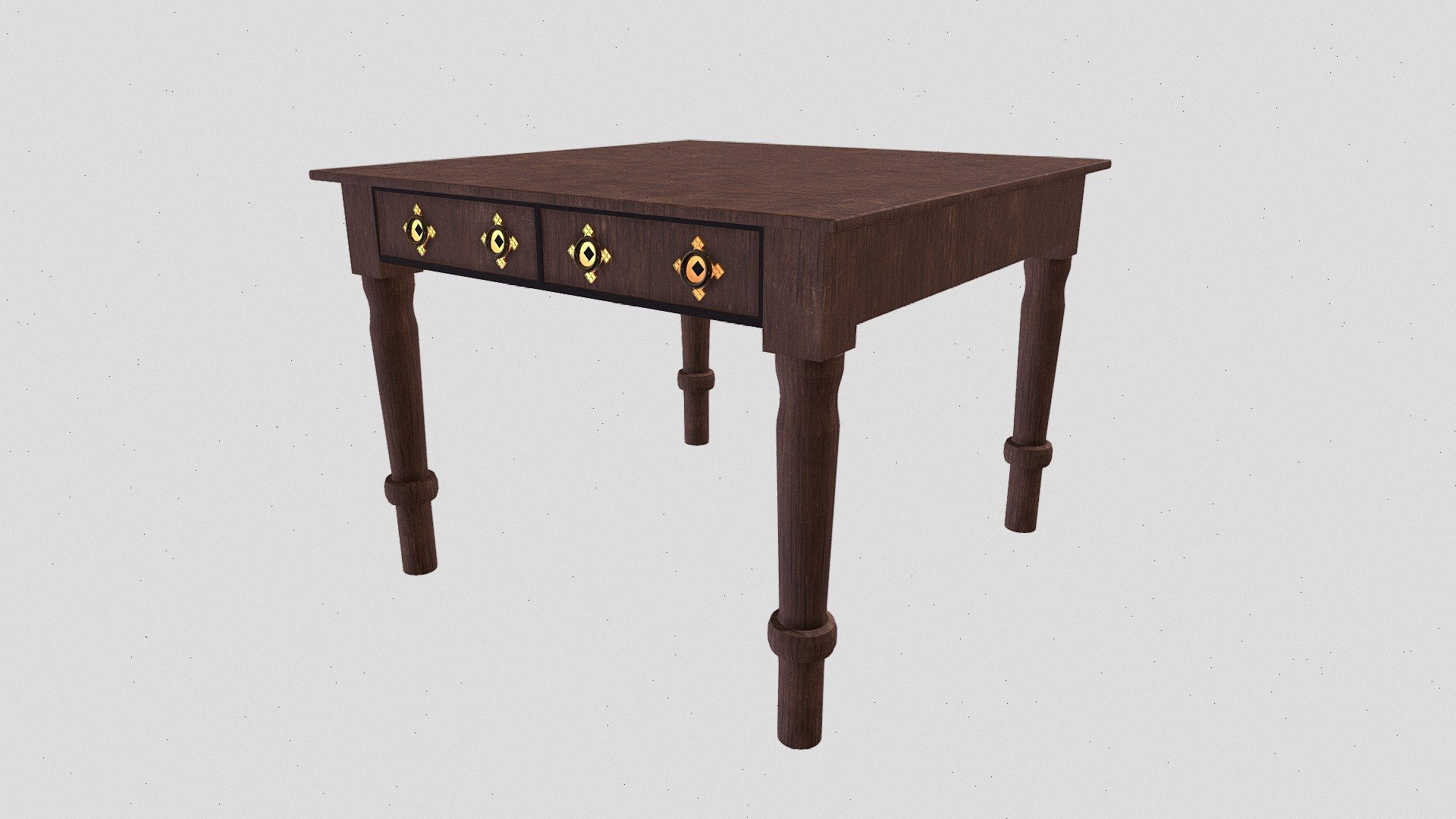 Old Table ( Game Ready Asset ) - Download Free 3D model by Hoody468 ...